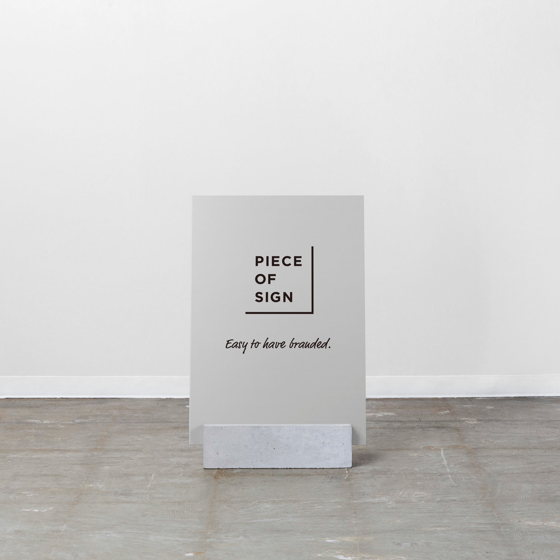 Block & Board Standing Sign - Large
