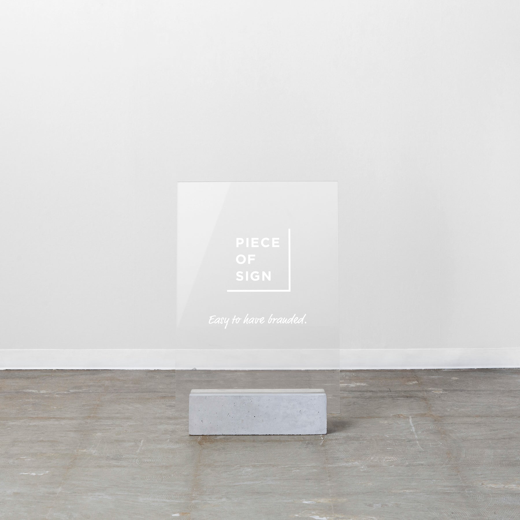 Block & Board Standing Sign - Large