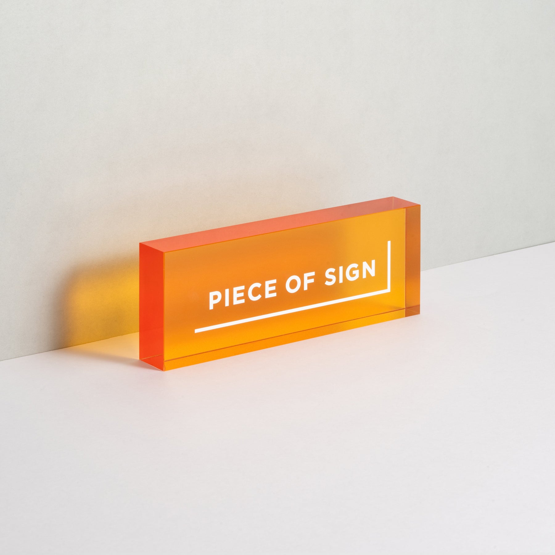 COUNTER / TABLE TOP SIGN - Acrylic Color Printing