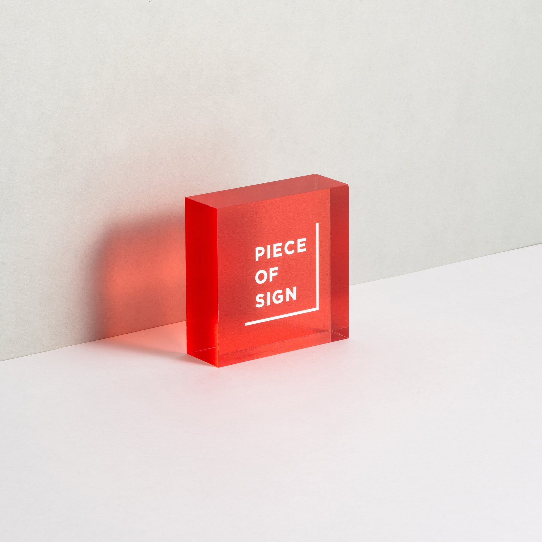 COUNTER / TABLE TOP SIGN - Acrylic Color Printing