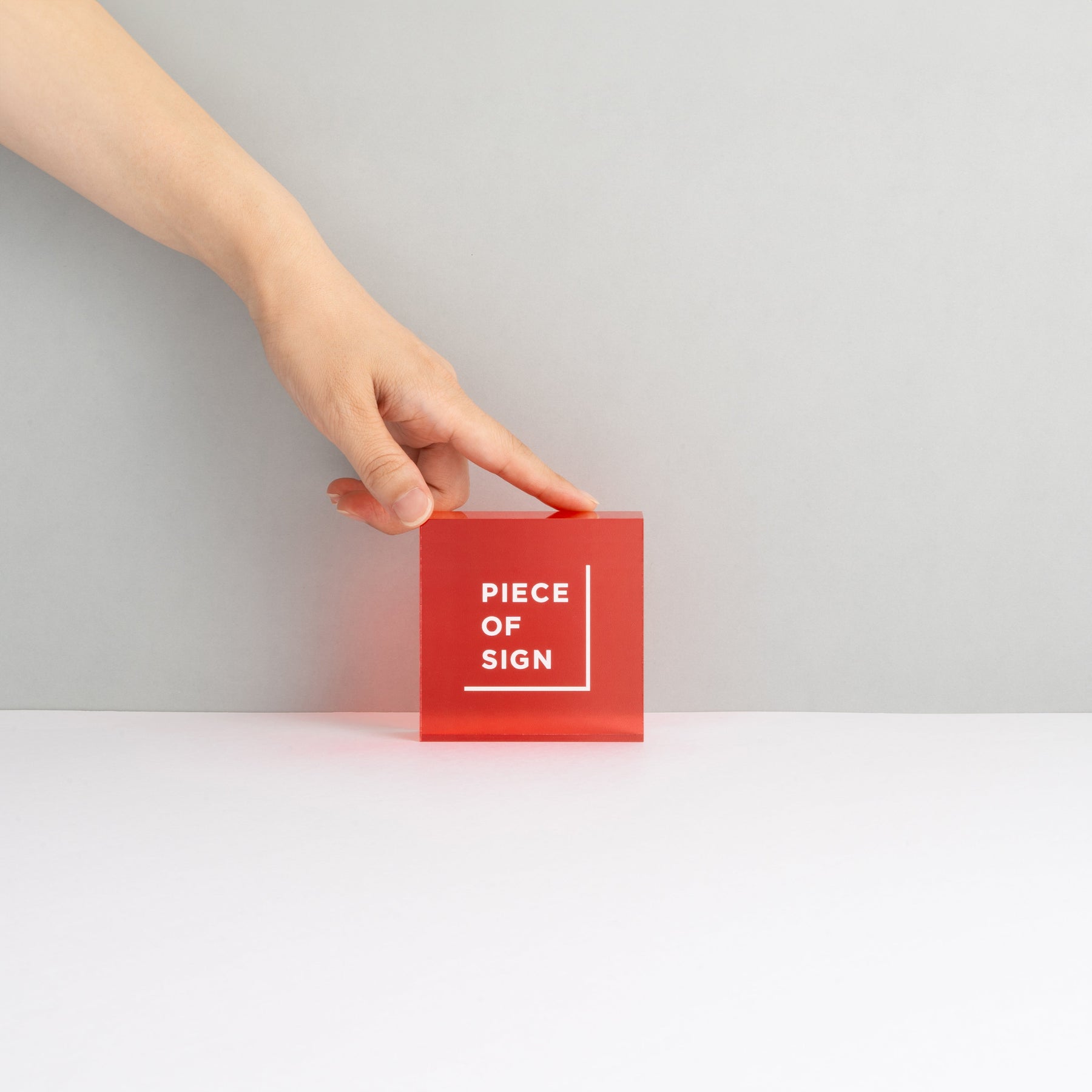 COUNTER / TABLE TOP SIGN - Acrylic Color Printing