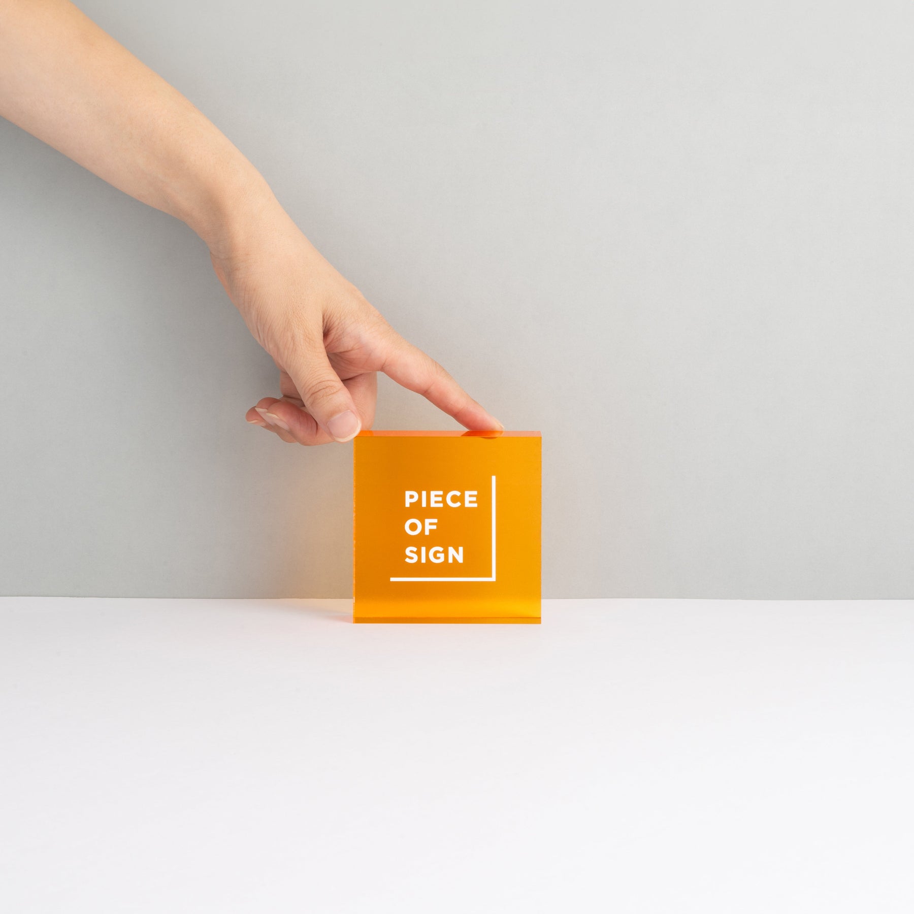 COUNTER / TABLE TOP SIGN - Acrylic Color Printing