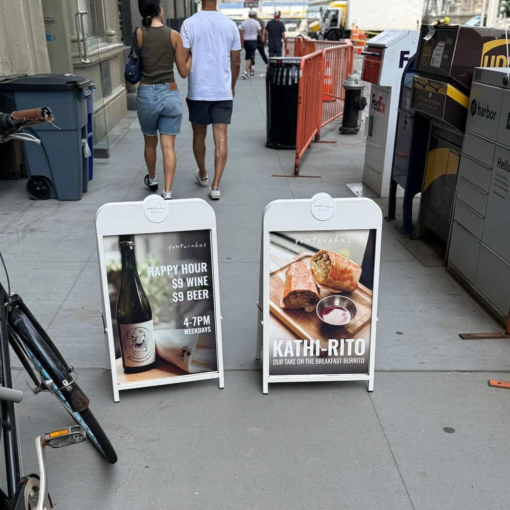 A-Shaped Magnetic Stand Sign - A2