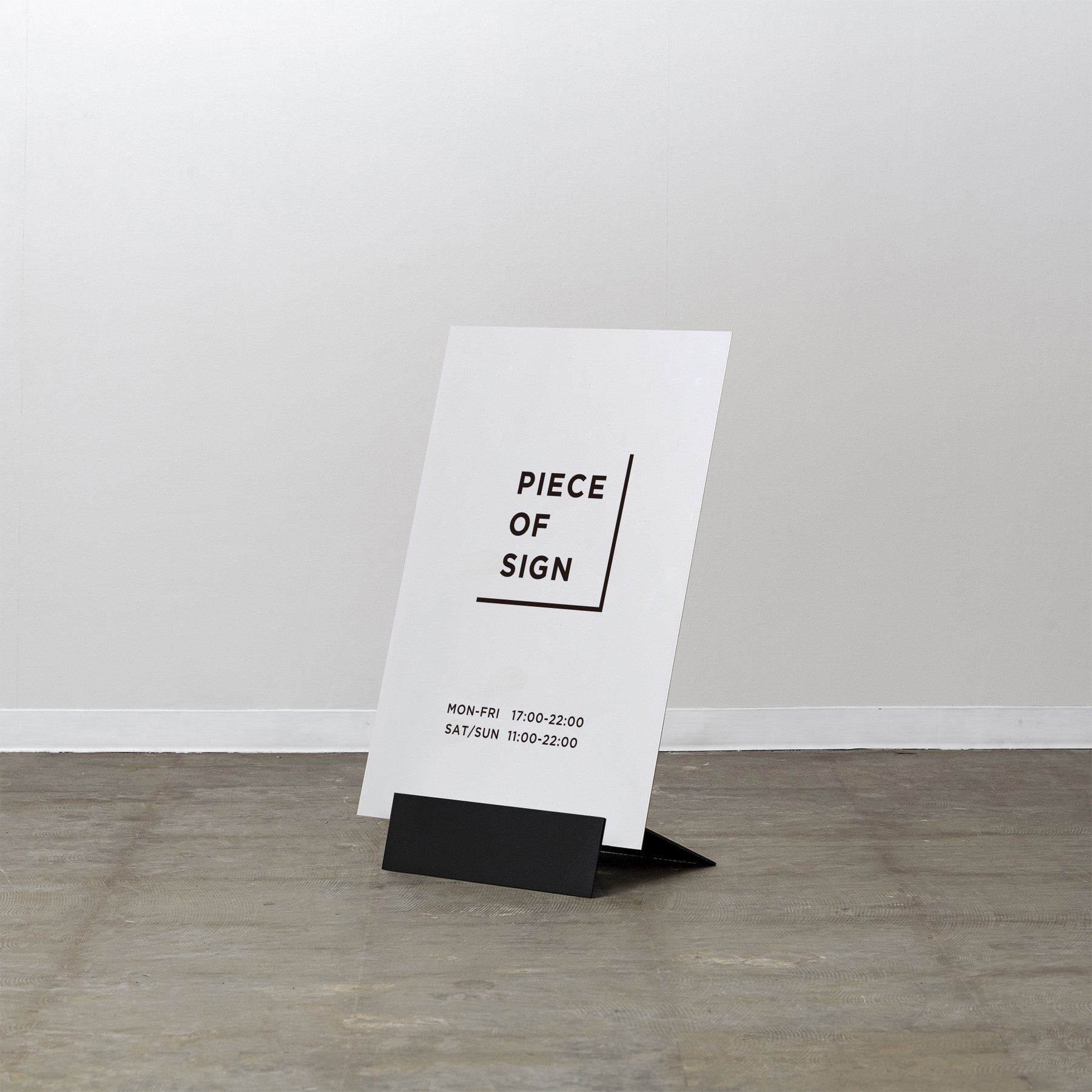 Minimal Base Standing Sign L-SIZE