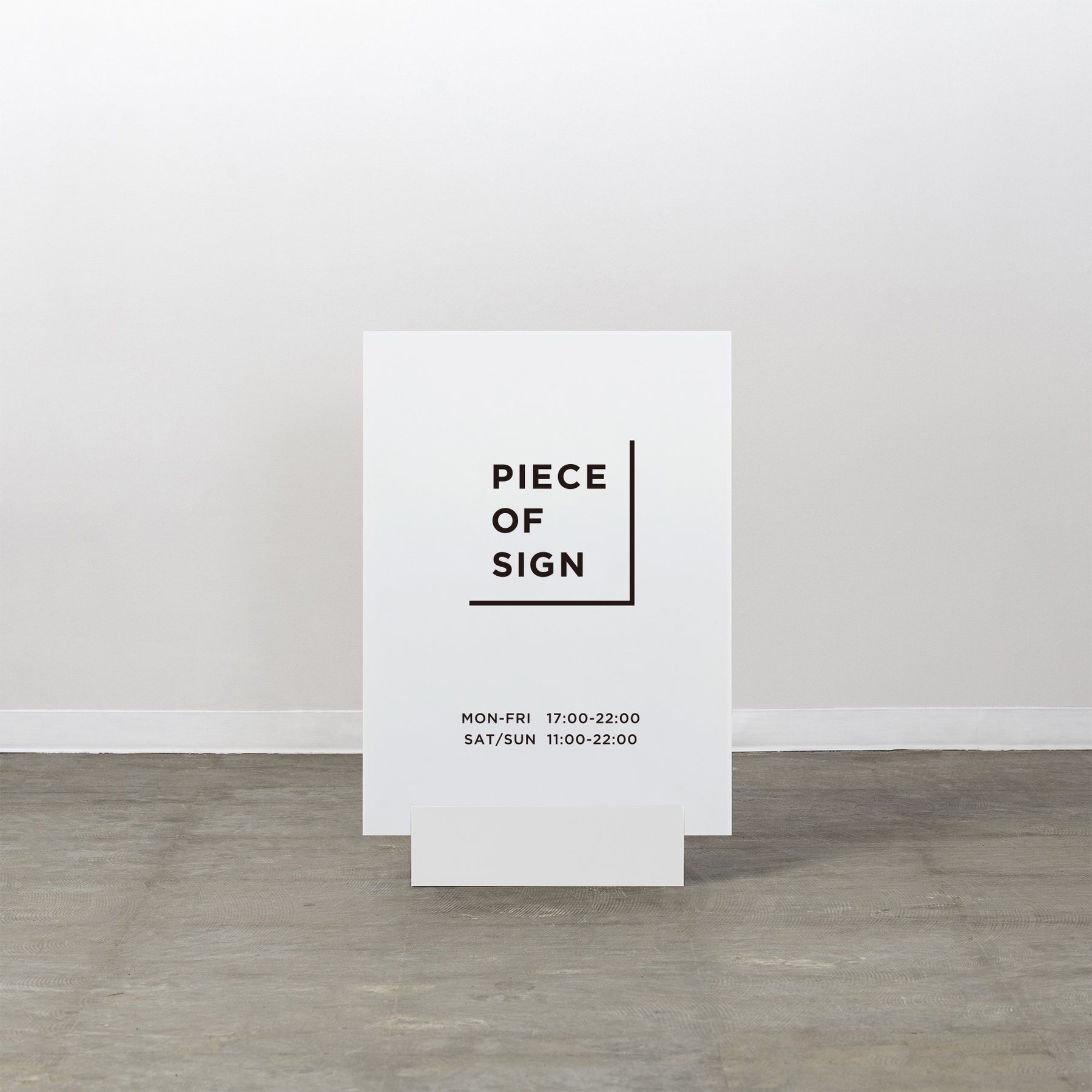 Minimal Base Standing Sign L-SIZE