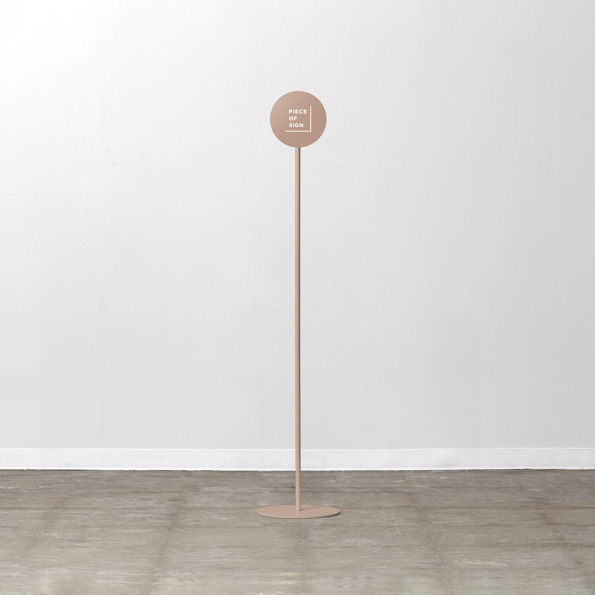 Pole Sign - ASH PINK