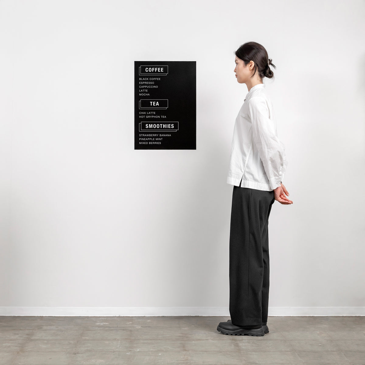 FLAT PLATE WALL SIGN L-SIZE