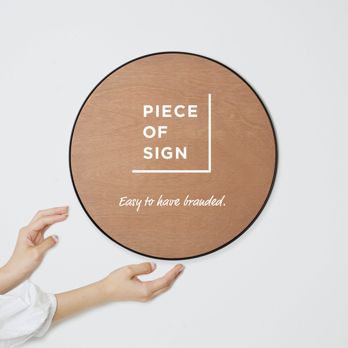 FRAMED FLAT PLATE WALL SIGN