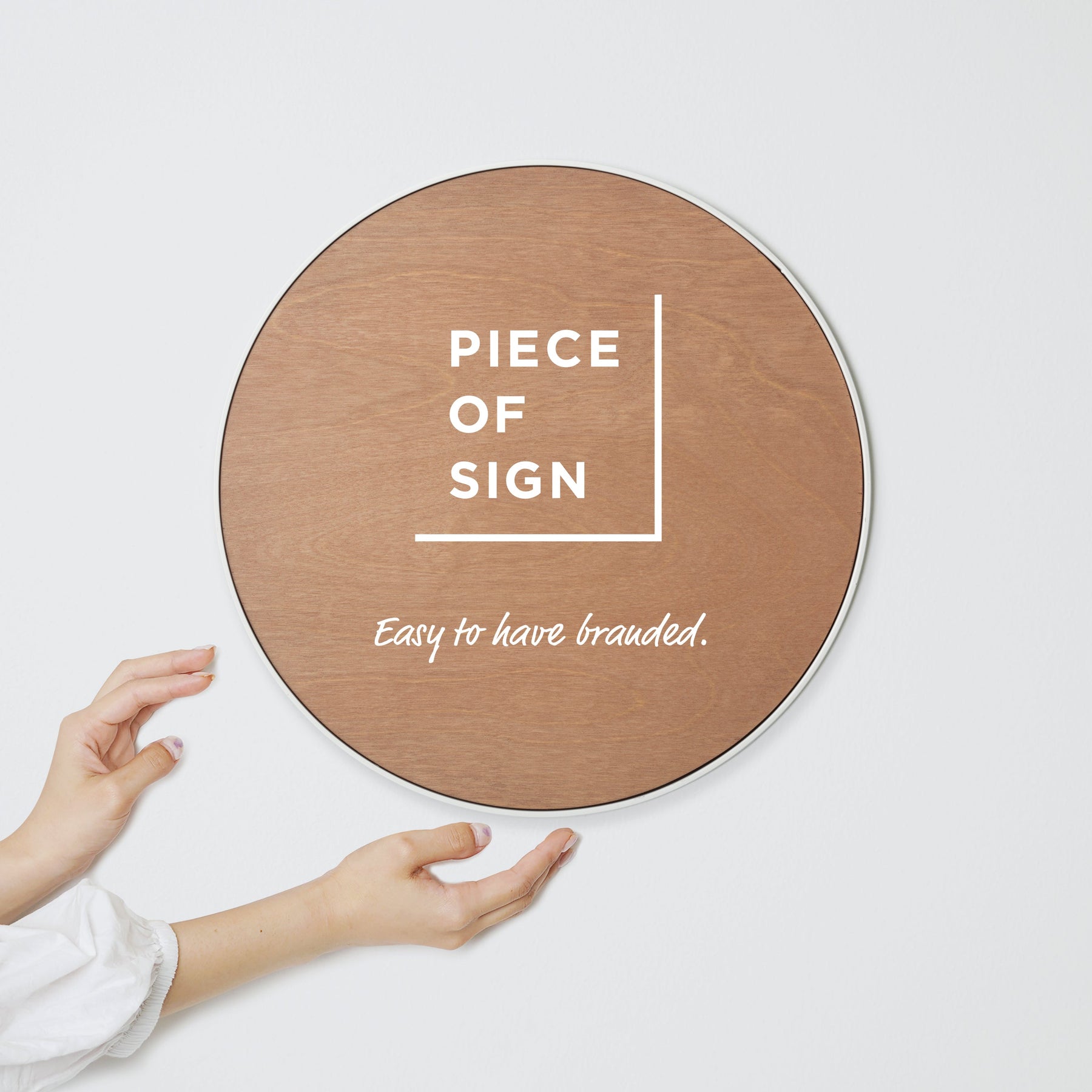 FRAMED FLAT PLATE WALL SIGN