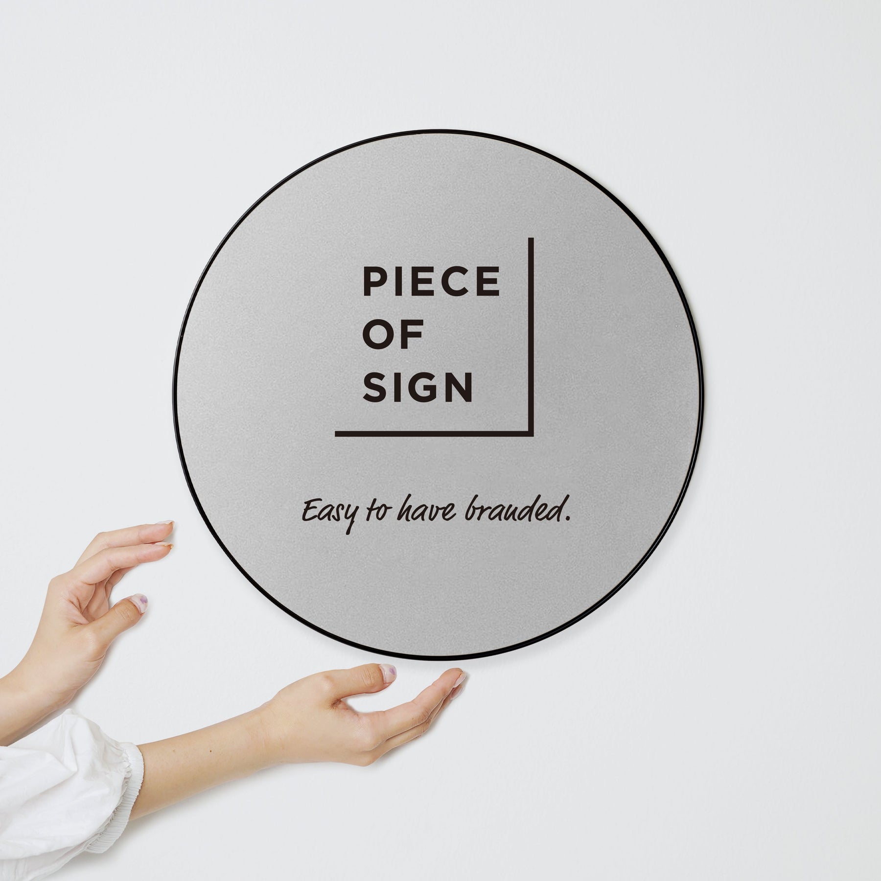 FRAMED FLAT PLATE WALL SIGN