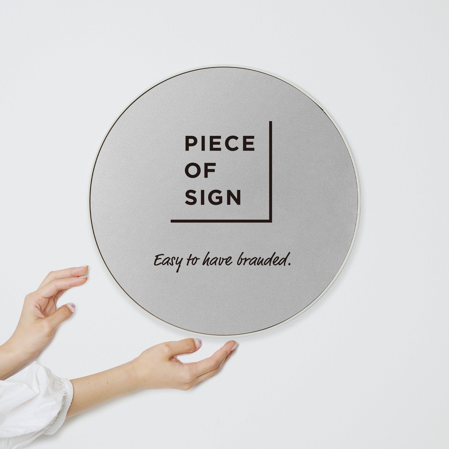 FRAMED FLAT PLATE WALL SIGN