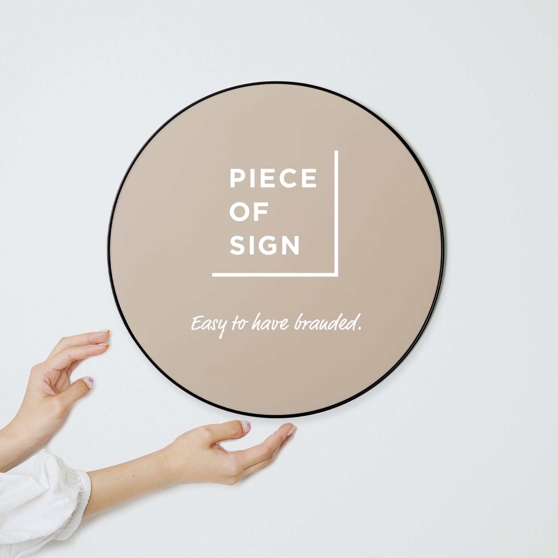 FRAMED FLAT PLATE WALL SIGN