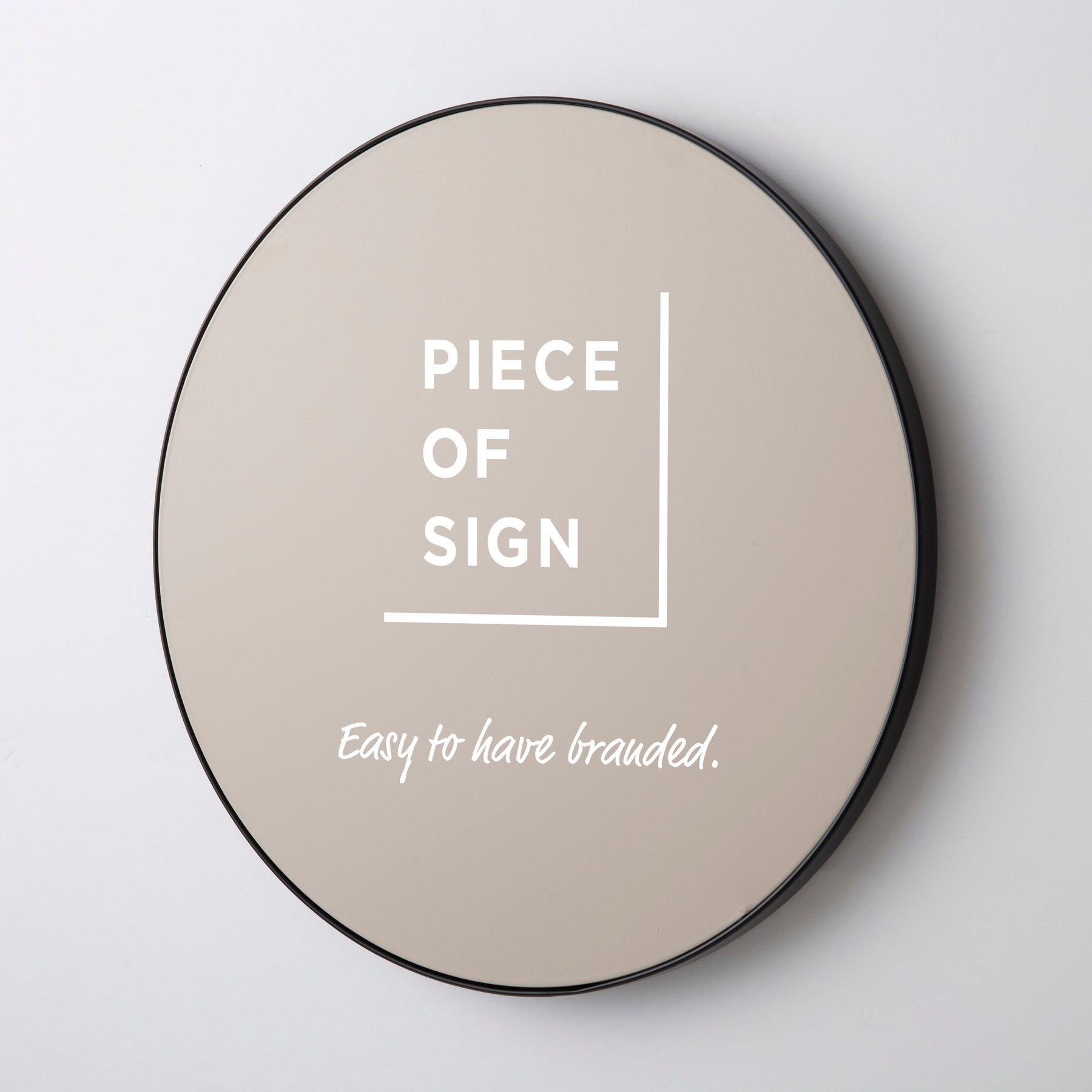 FRAMED FLAT PLATE WALL SIGN