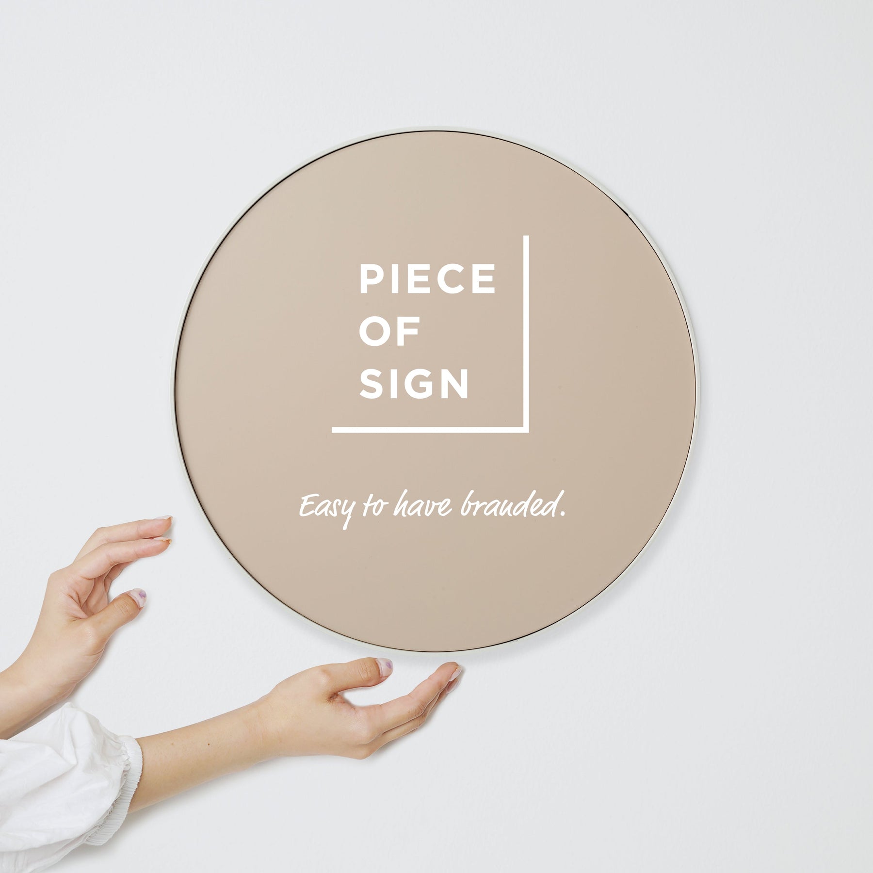 FRAMED FLAT PLATE WALL SIGN