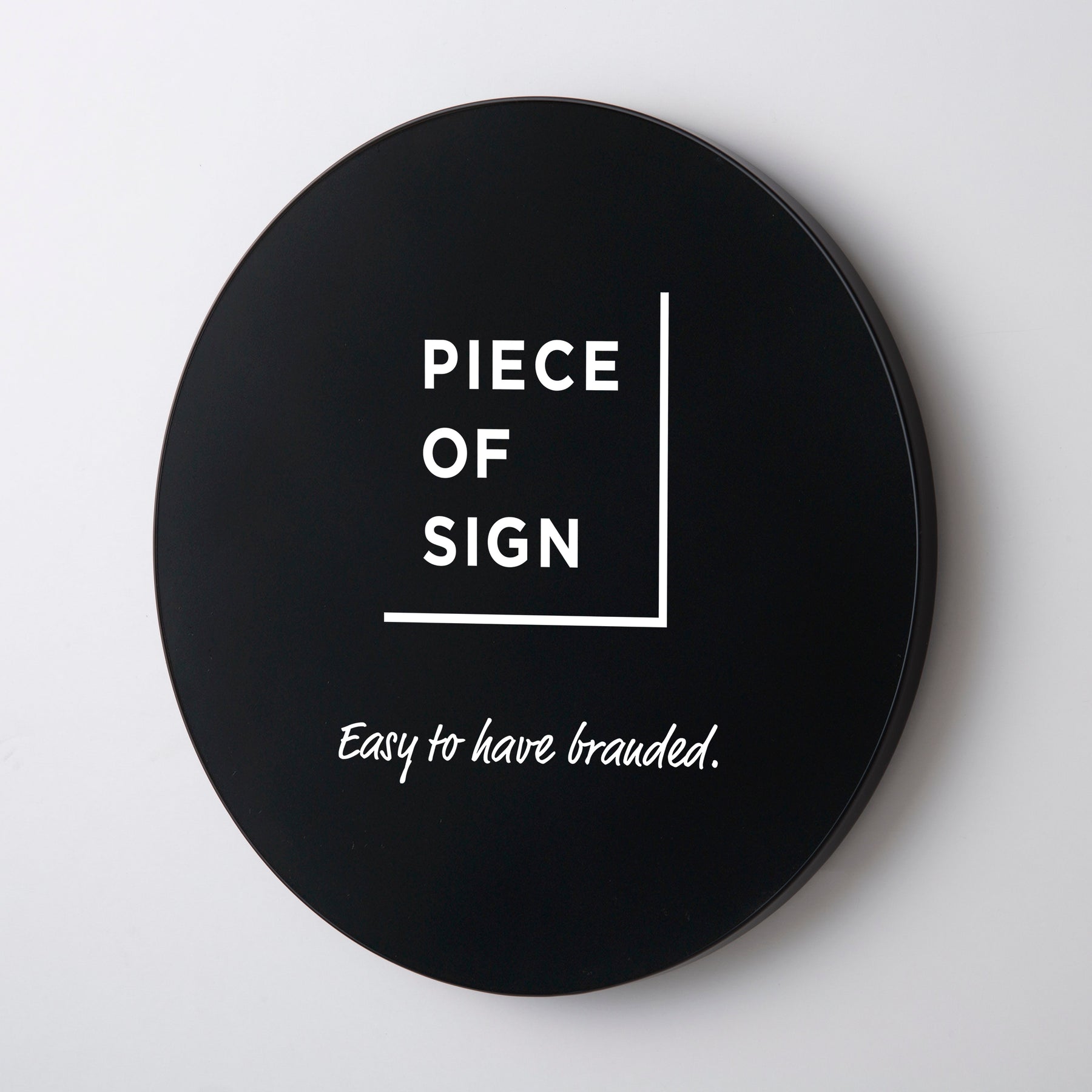 FRAMED FLAT PLATE WALL SIGN