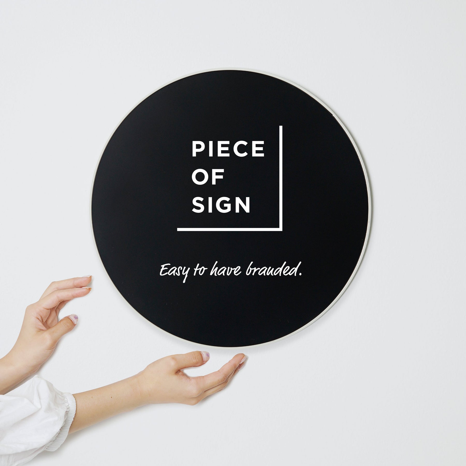 FRAMED FLAT PLATE WALL SIGN