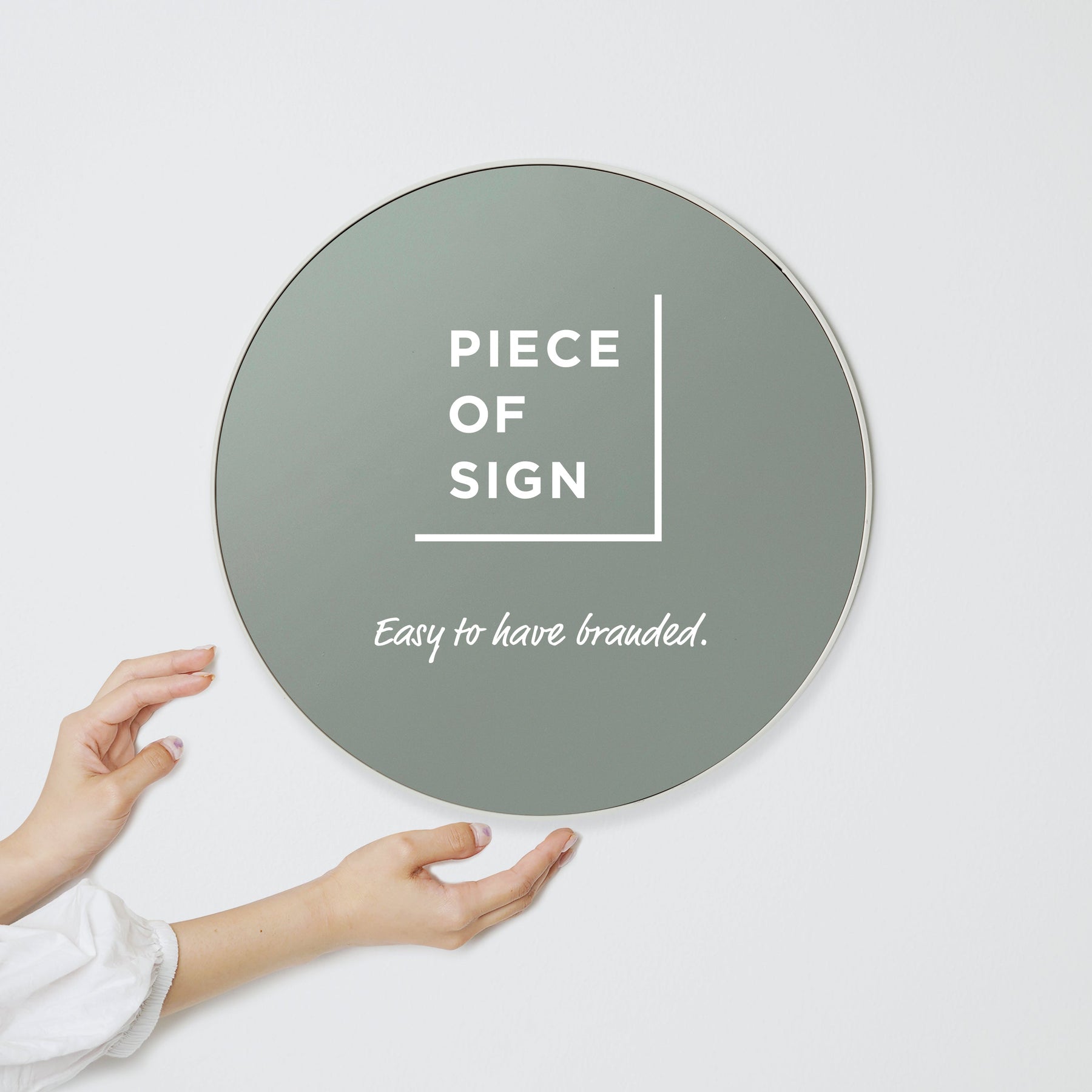 FRAMED FLAT PLATE WALL SIGN