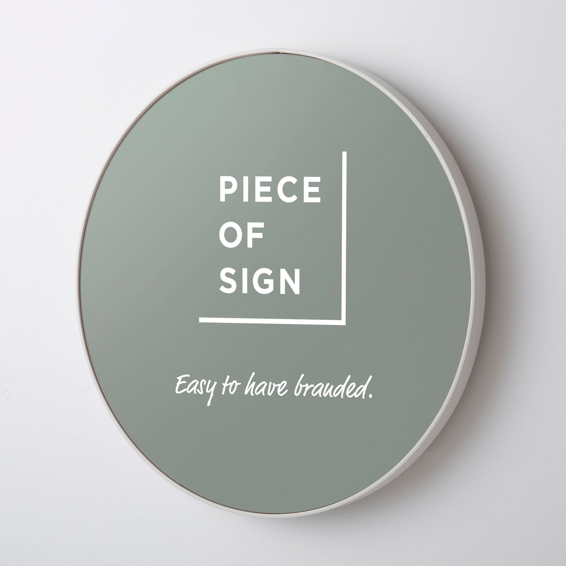 FRAMED FLAT PLATE WALL SIGN