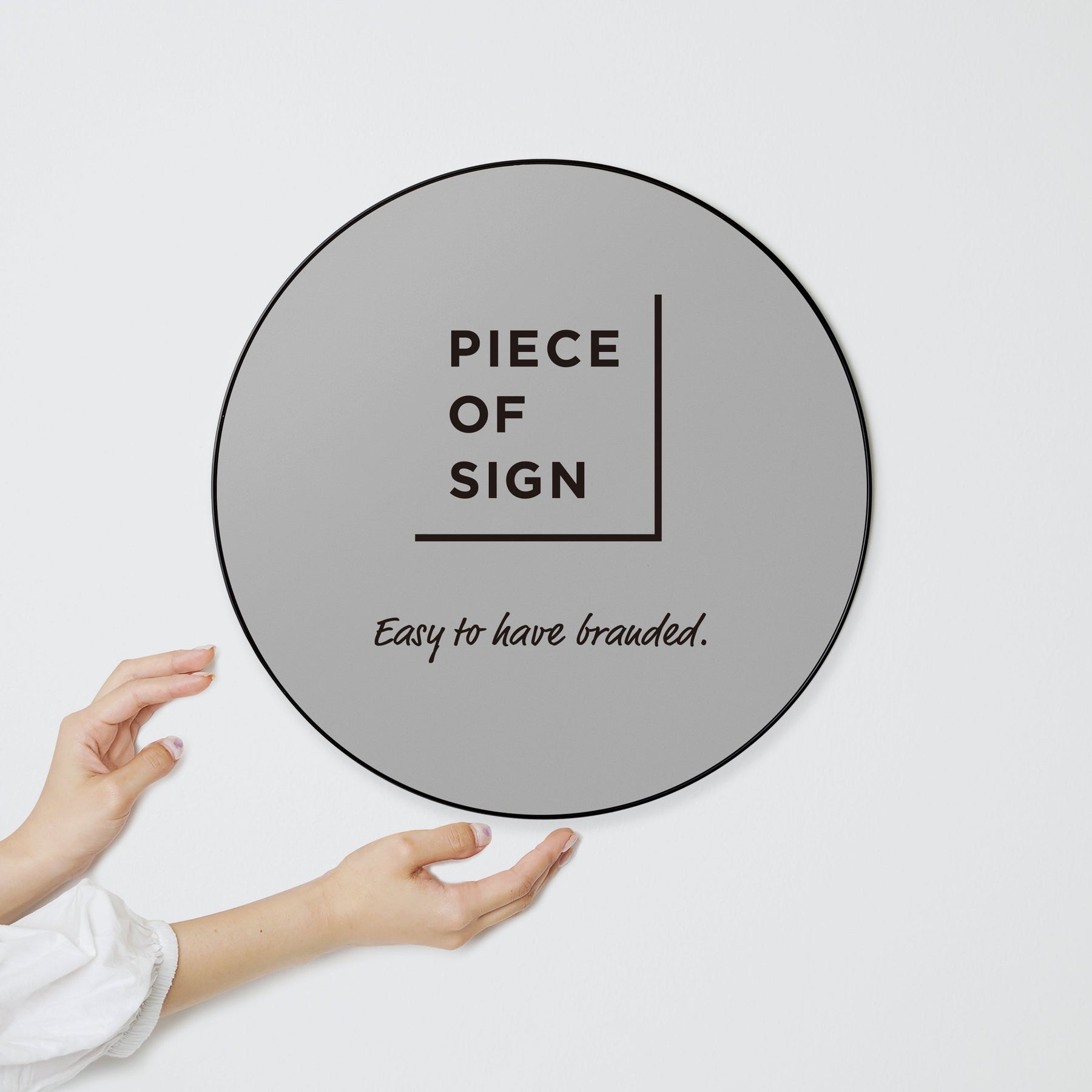 FRAMED FLAT PLATE WALL SIGN