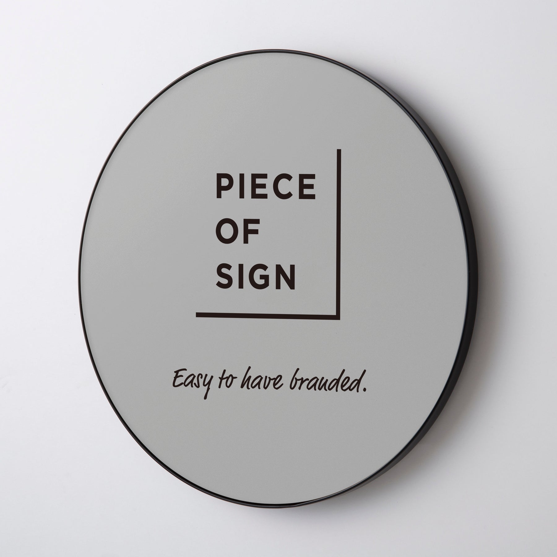 FRAMED FLAT PLATE WALL SIGN