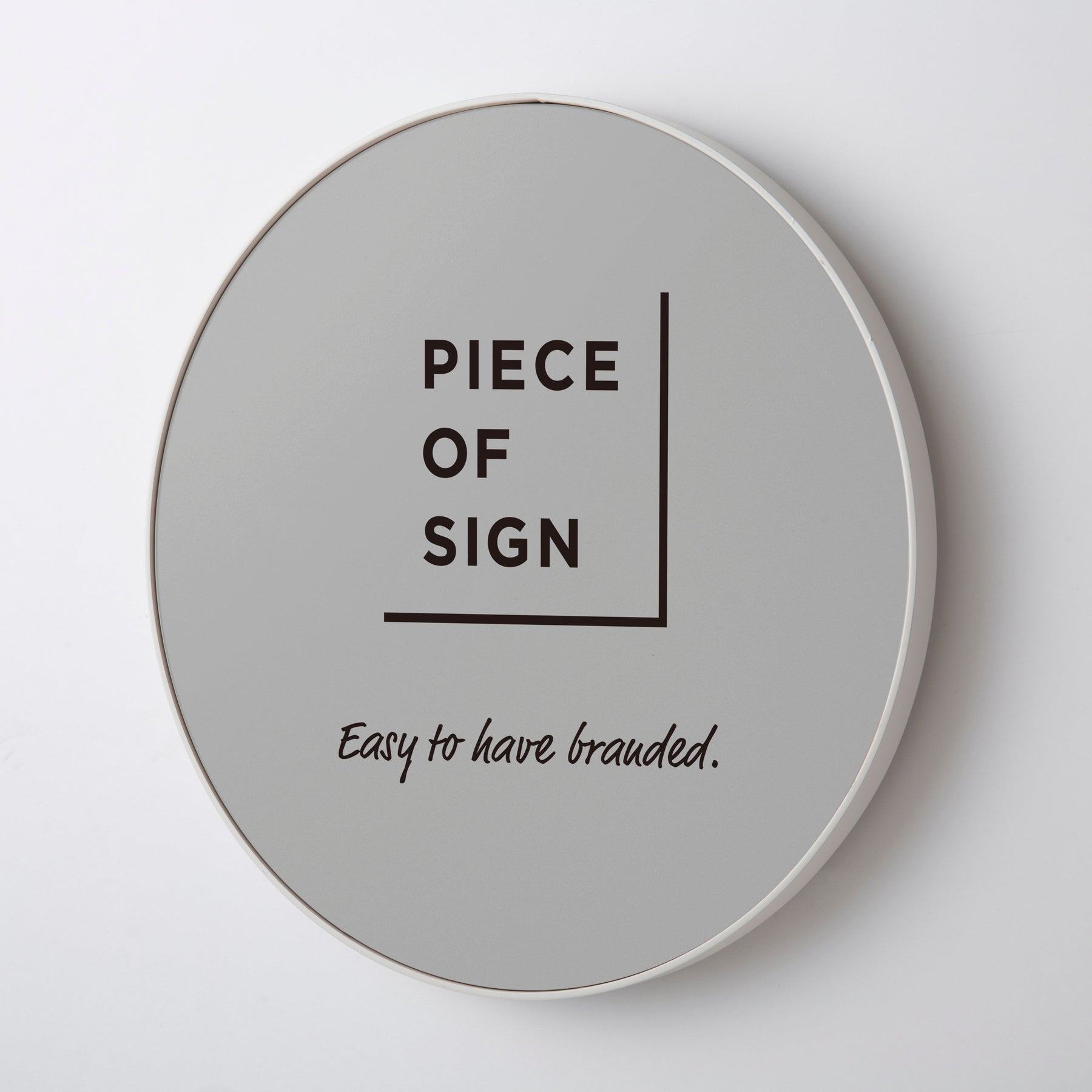 FRAMED FLAT PLATE WALL SIGN