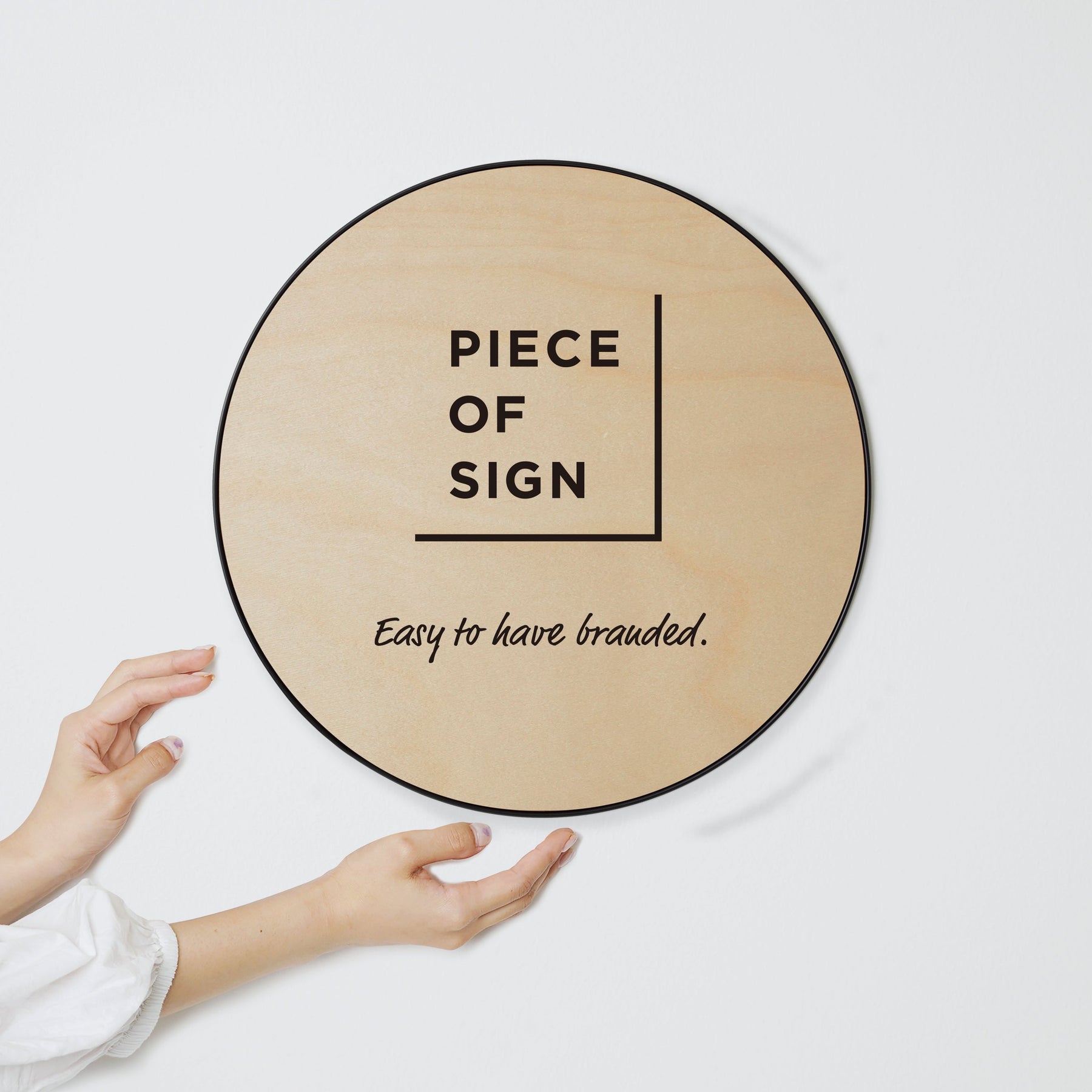 FRAMED FLAT PLATE WALL SIGN