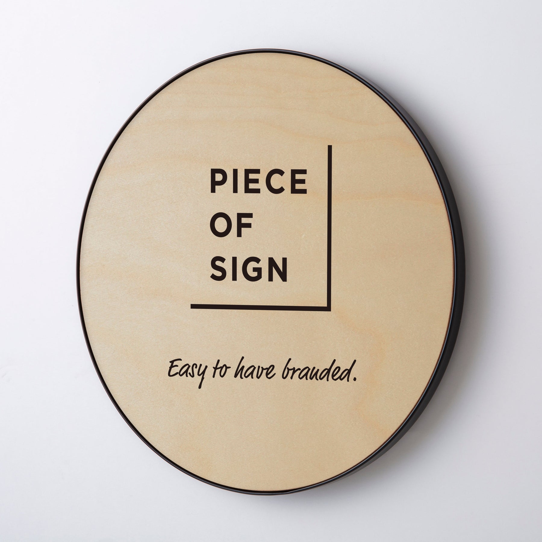 FRAMED FLAT PLATE WALL SIGN