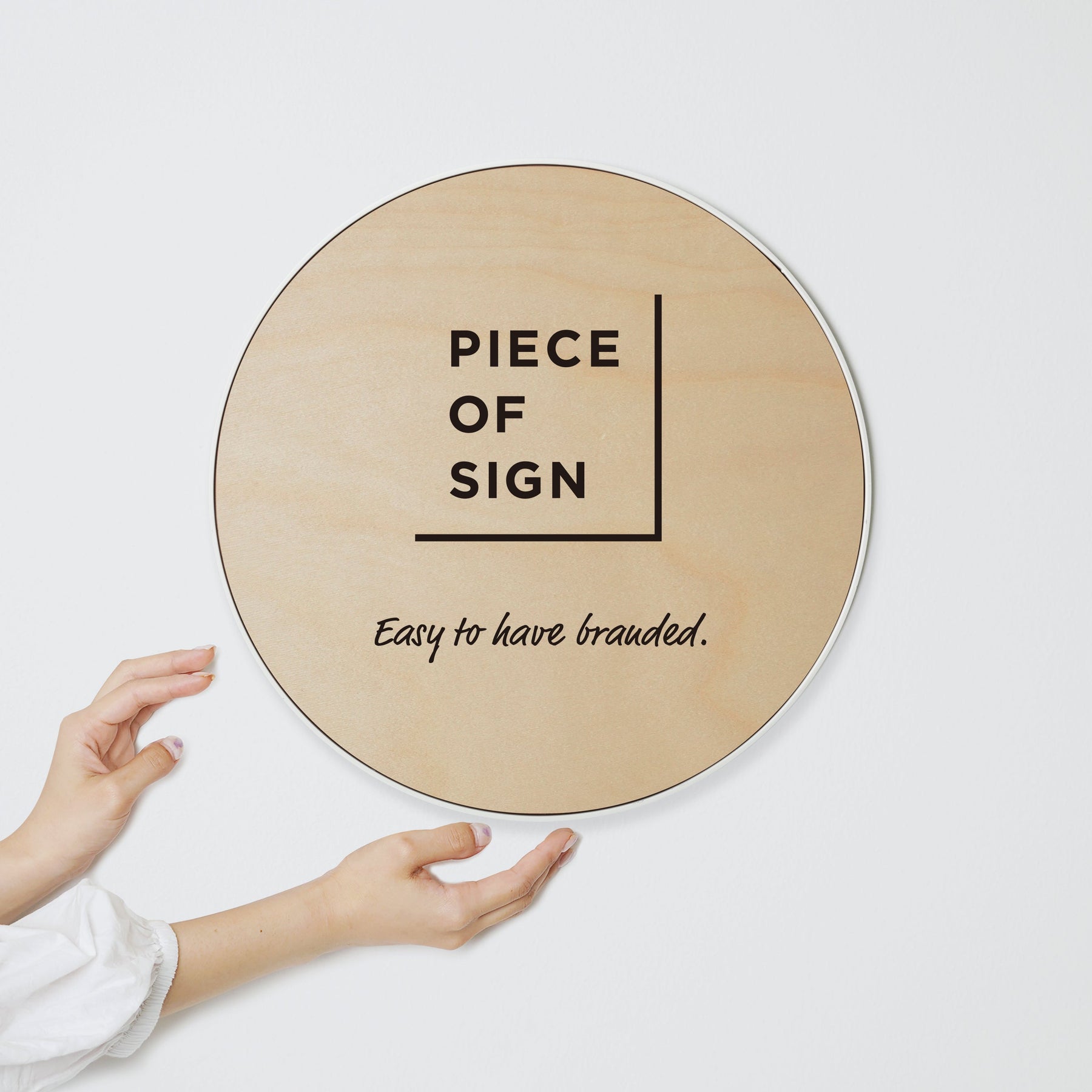 FRAMED FLAT PLATE WALL SIGN