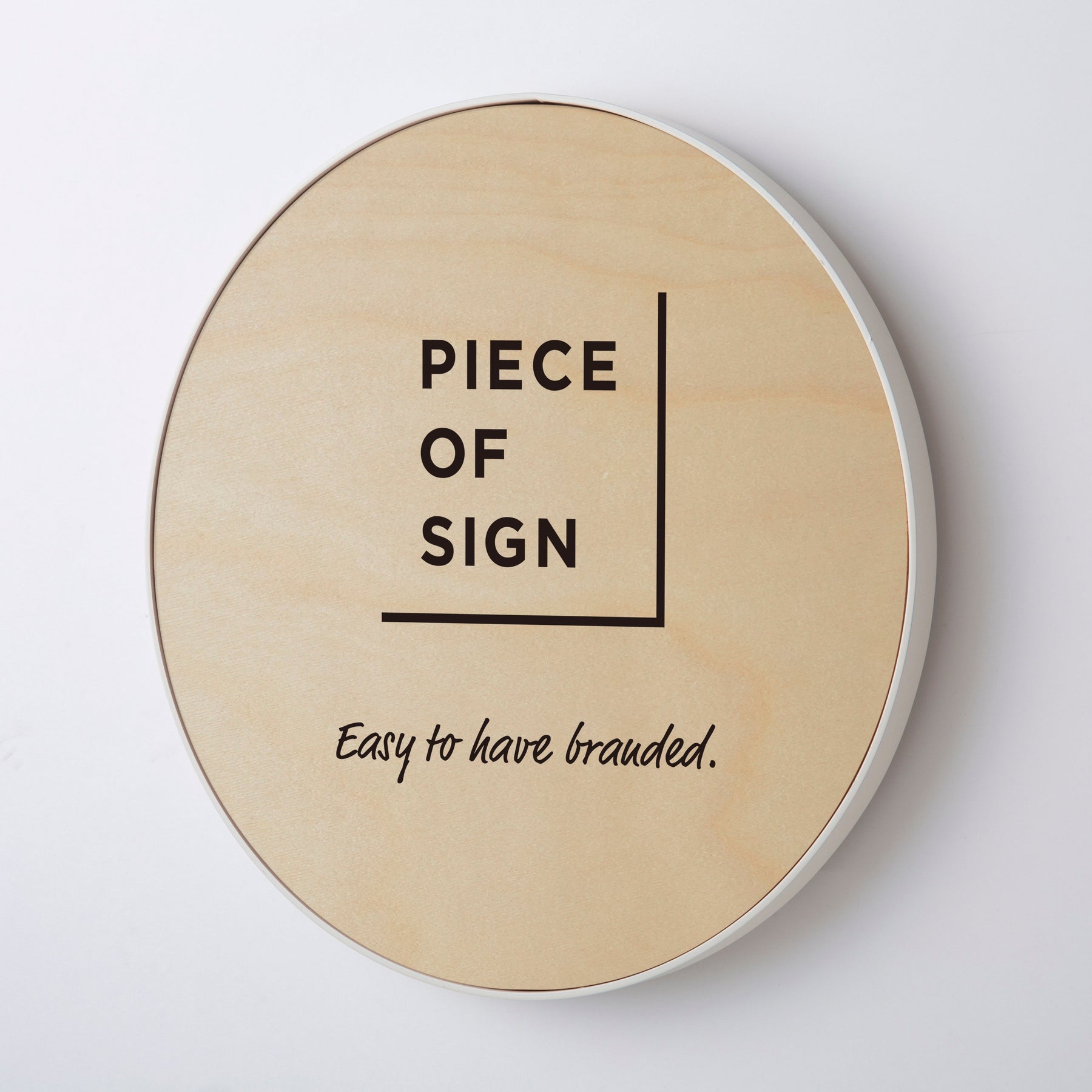 FRAMED FLAT PLATE WALL SIGN