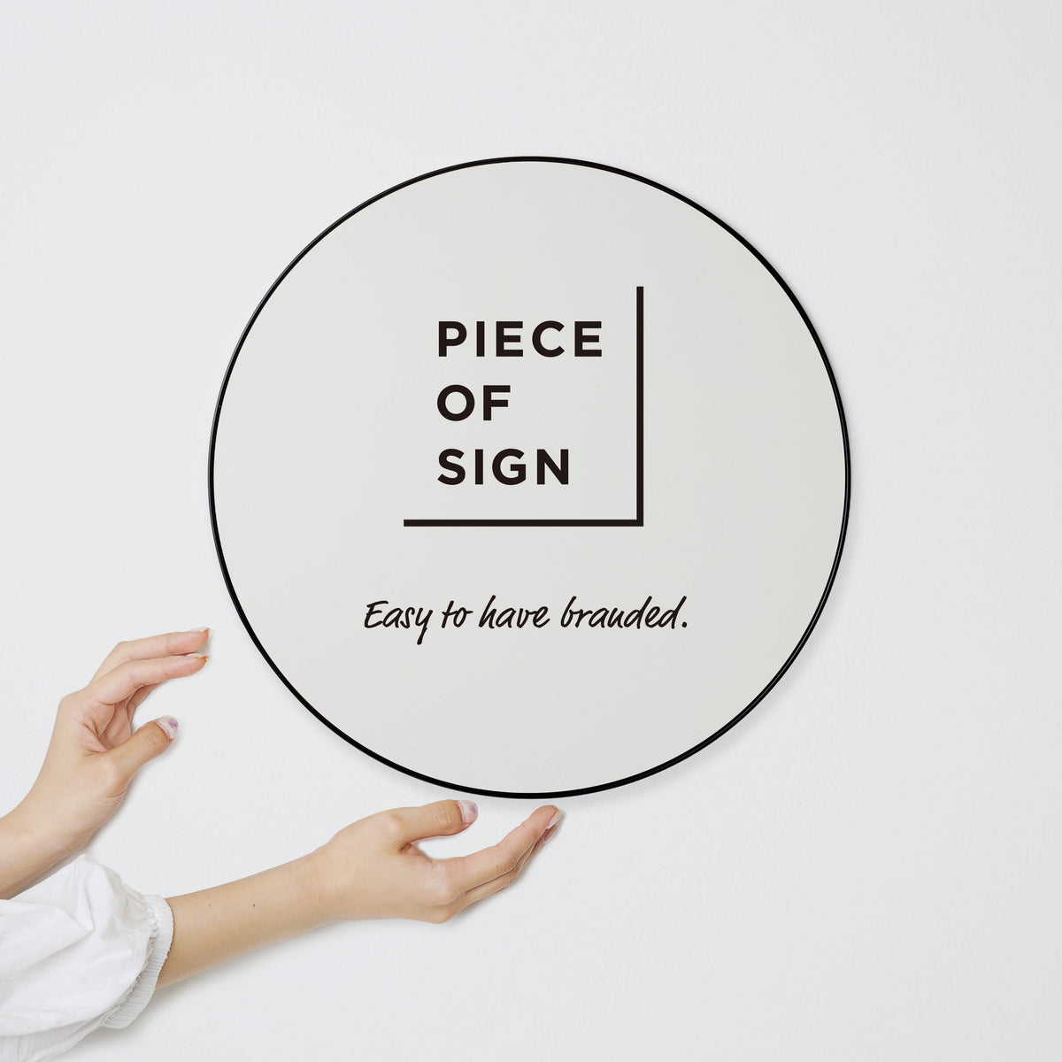 FRAMED FLAT PLATE WALL SIGN