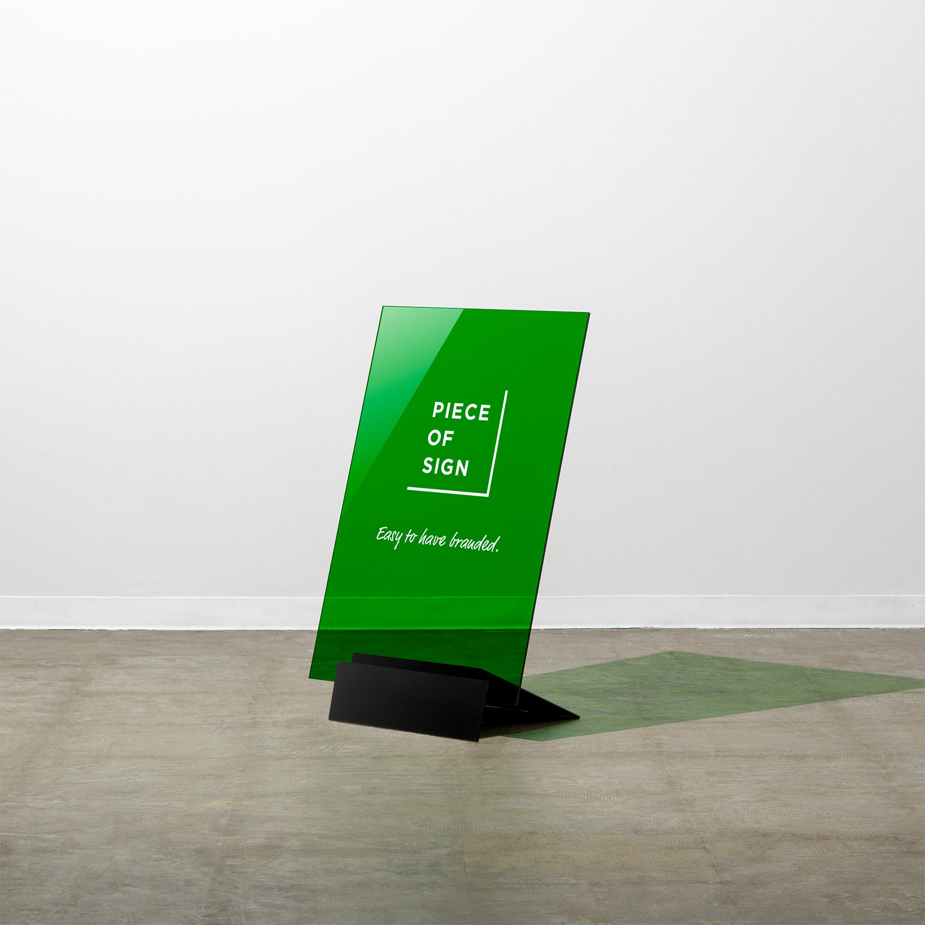 MINIMAL BASE L-SIZE Standing Sign - Color Acrylic