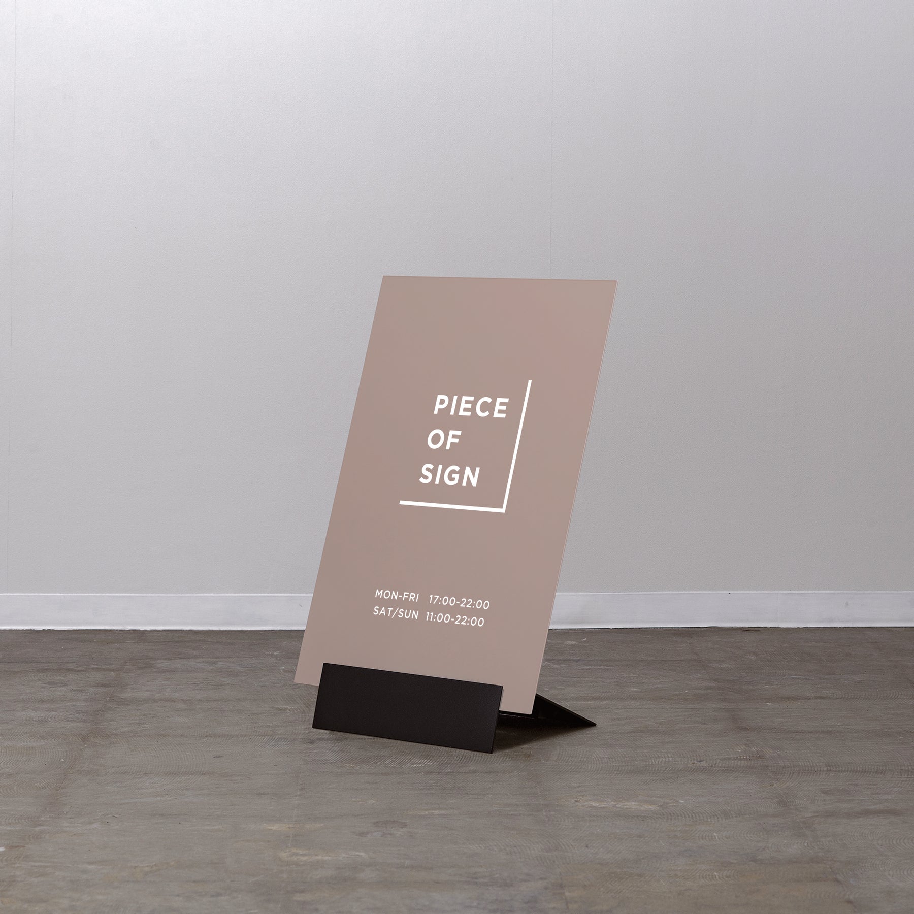 Minimal Base Standing Sign L-SIZE