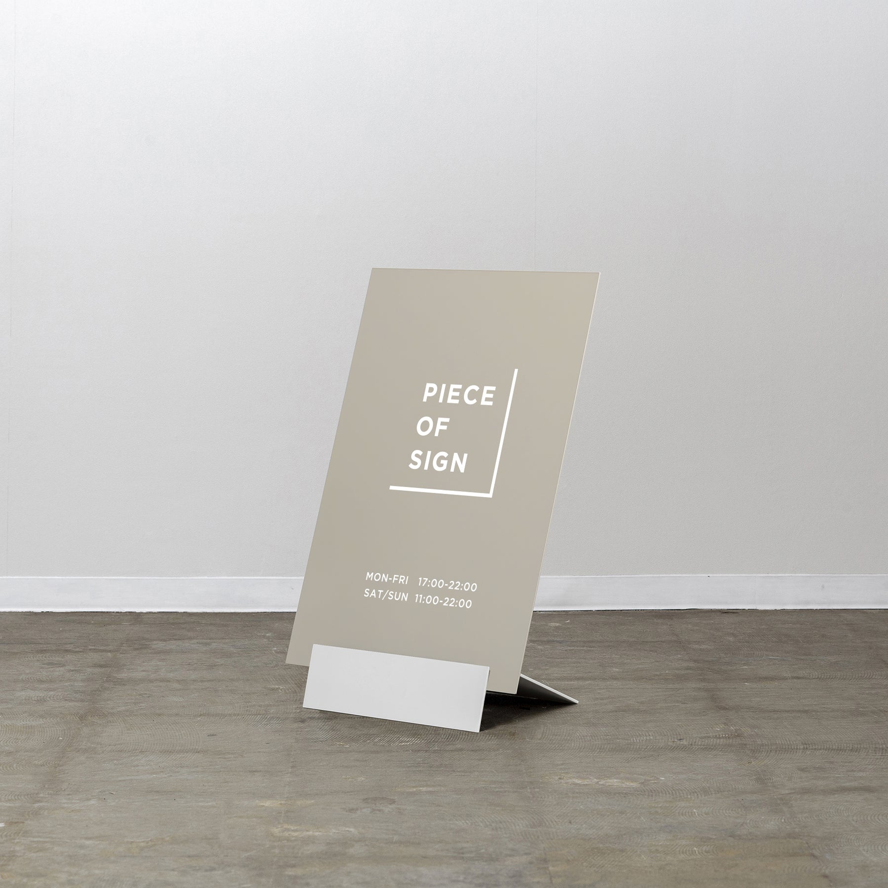 Minimal Base Standing Sign L-SIZE