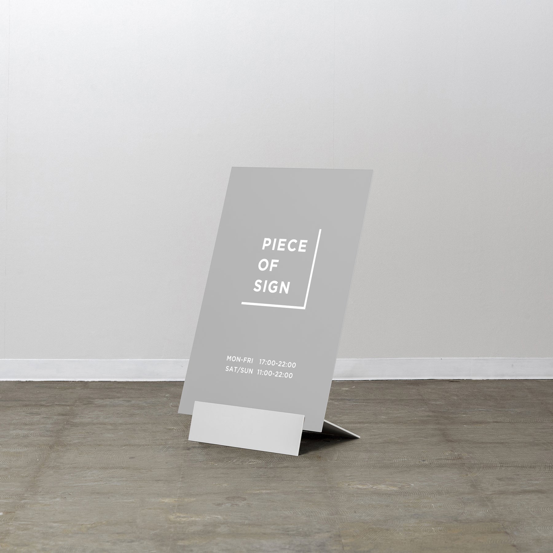 Minimal Base Standing Sign L-SIZE