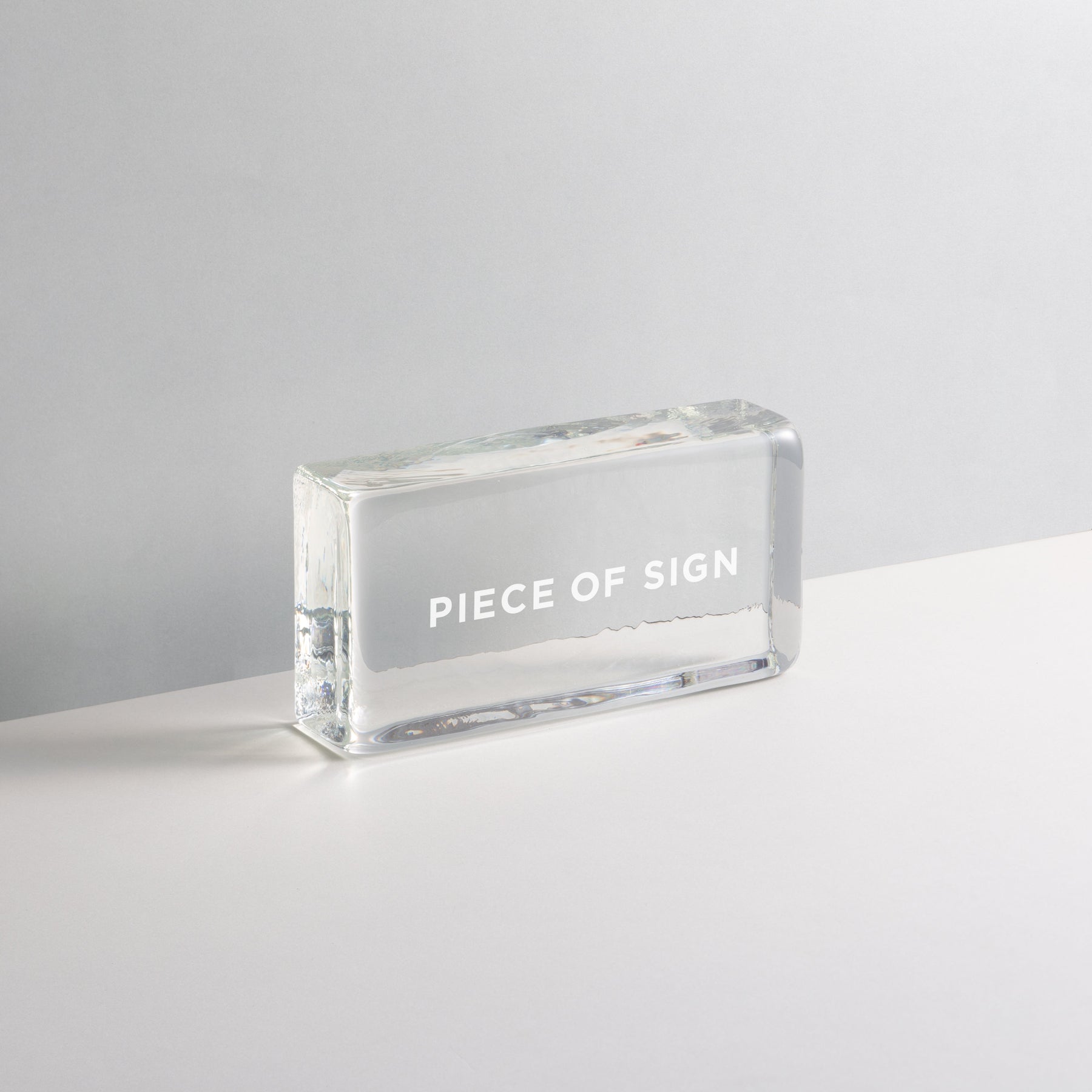 Glass Block Sign