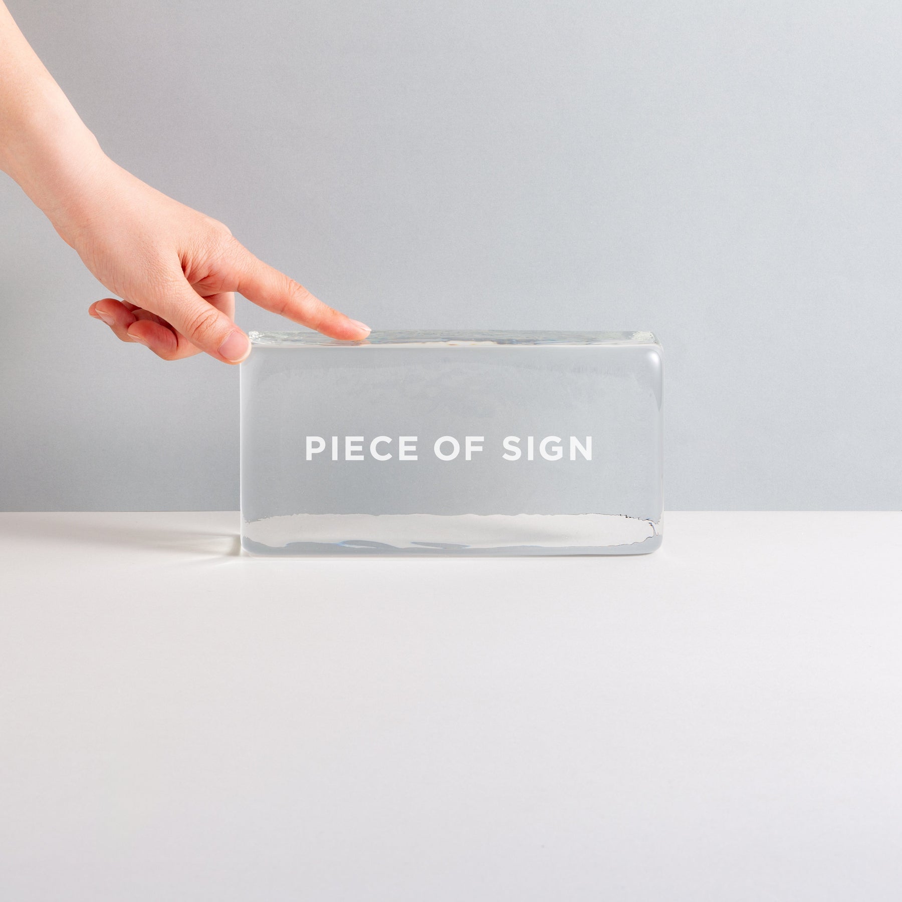 Glass Block Sign