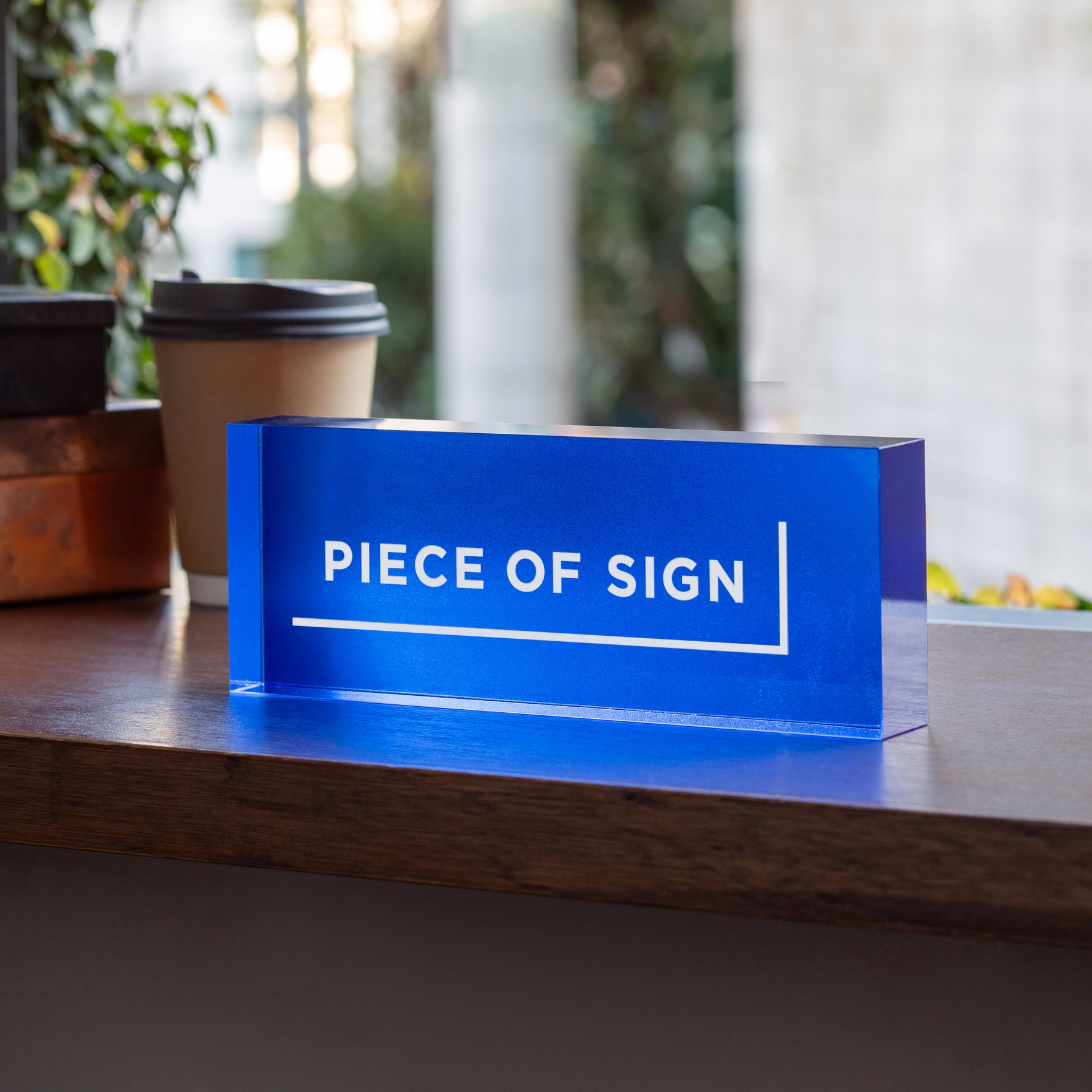 COUNTER / TABLE TOP SIGN - Acrylic Color Printing