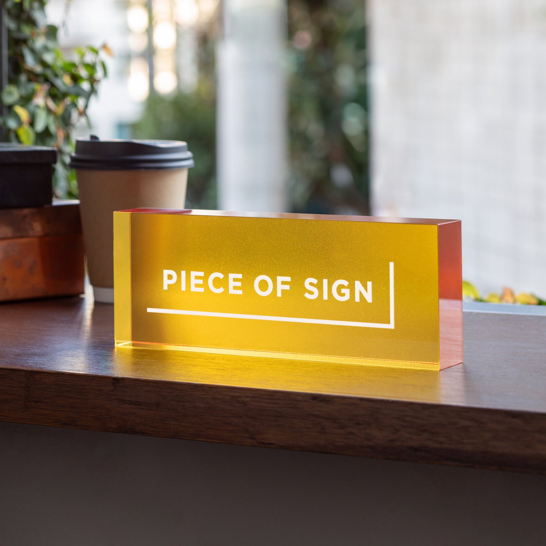 COUNTER / TABLE TOP SIGN - Acrylic Color Printing