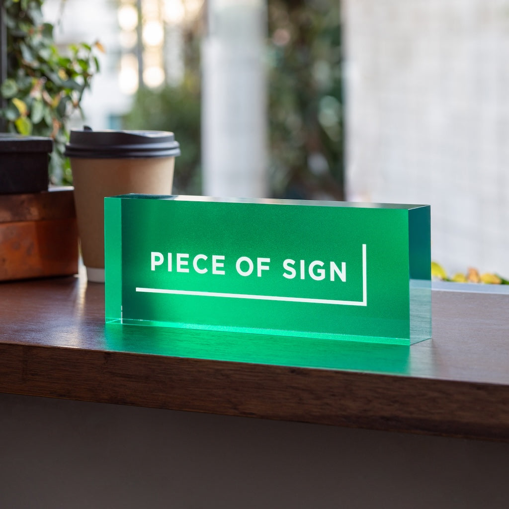 COUNTER / TABLE TOP SIGN - Acrylic Color Printing