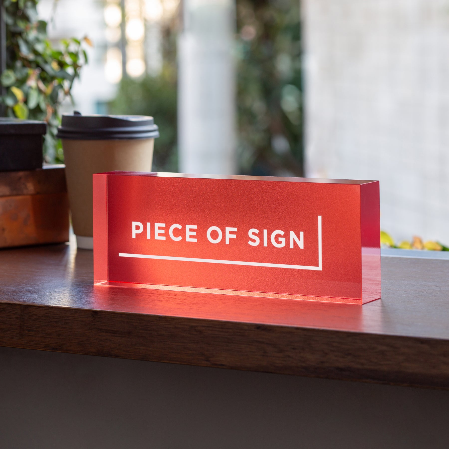 COUNTER / TABLE TOP SIGN - Acrylic Color Printing