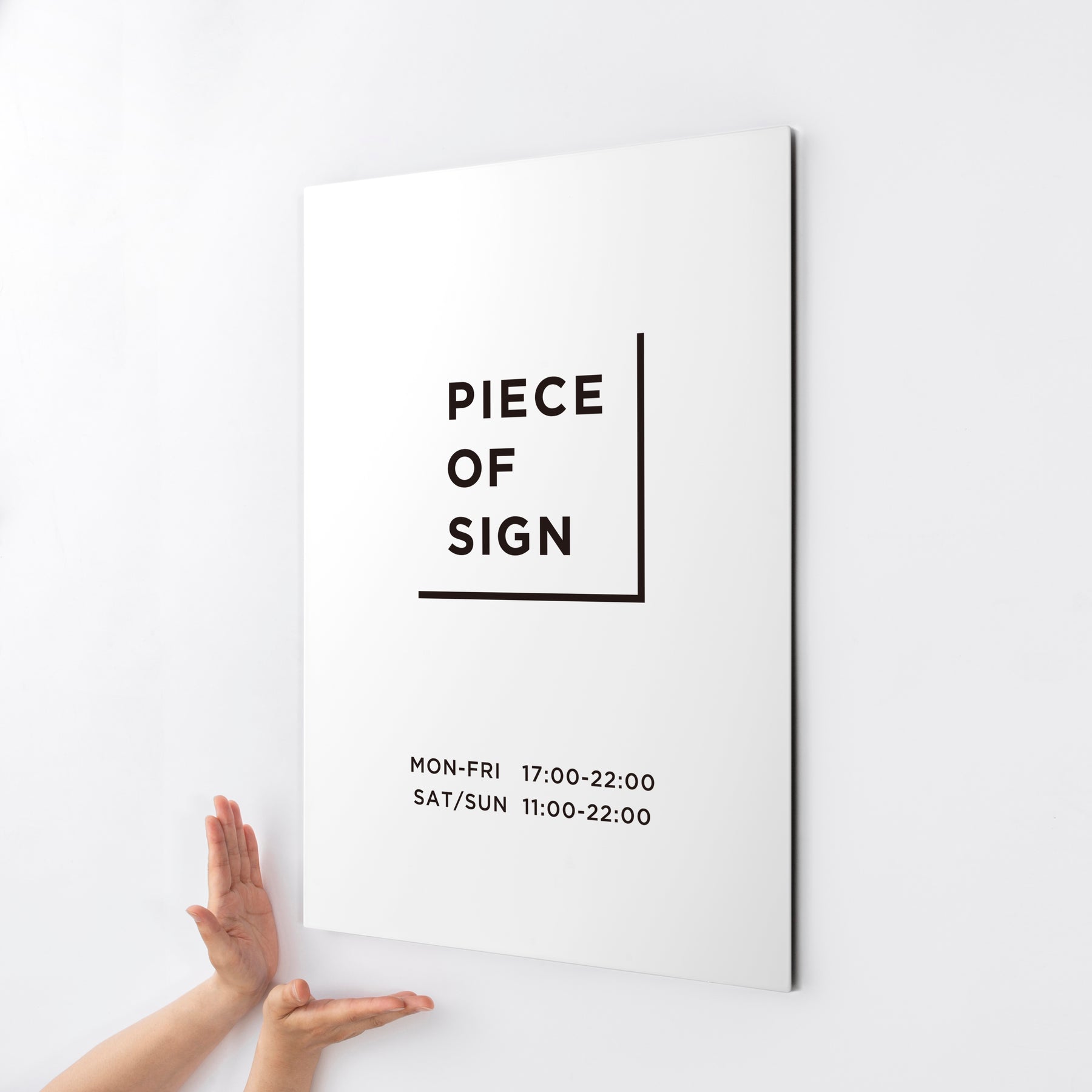 FLAT PLATE WALL SIGN L-SIZE