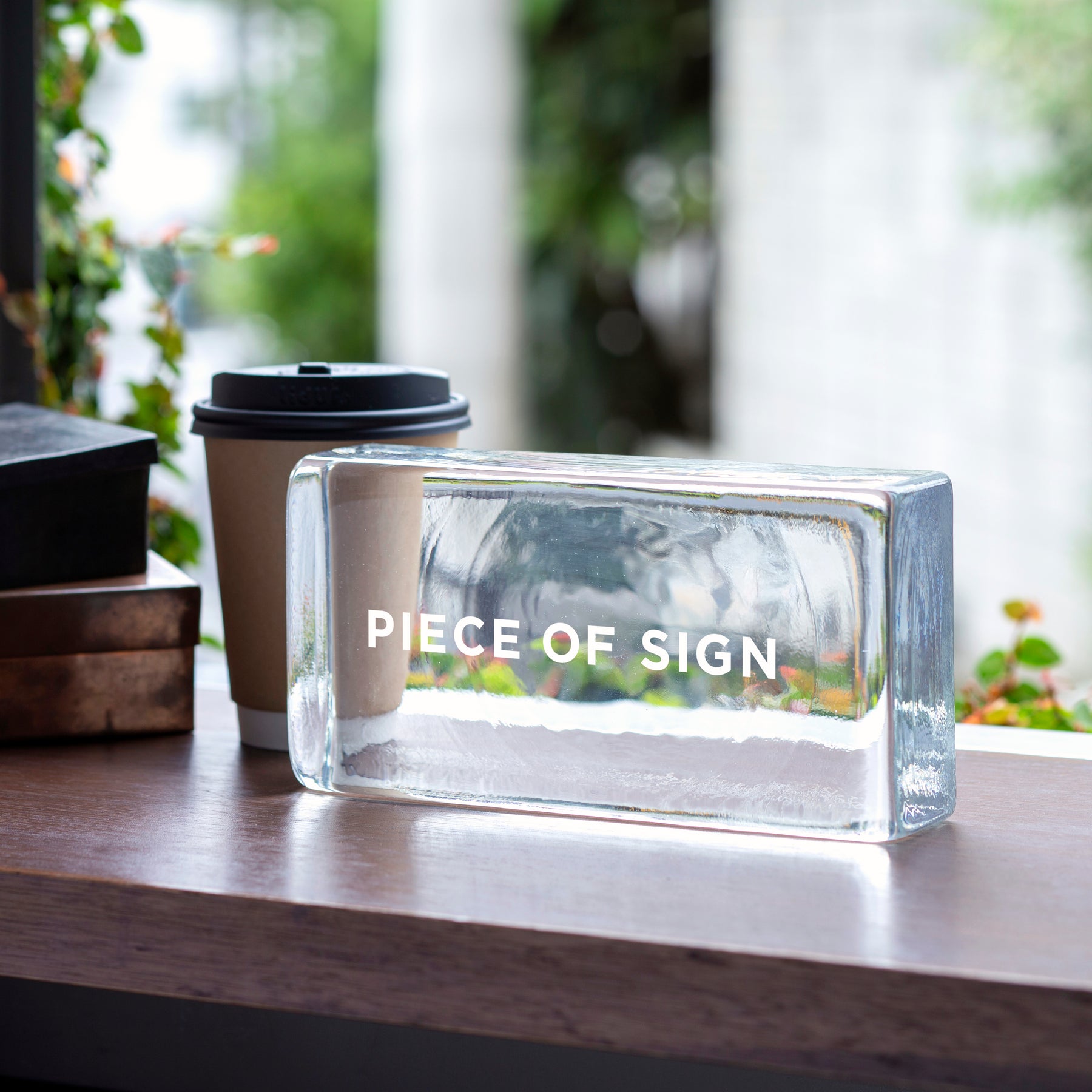 Glass Block Sign