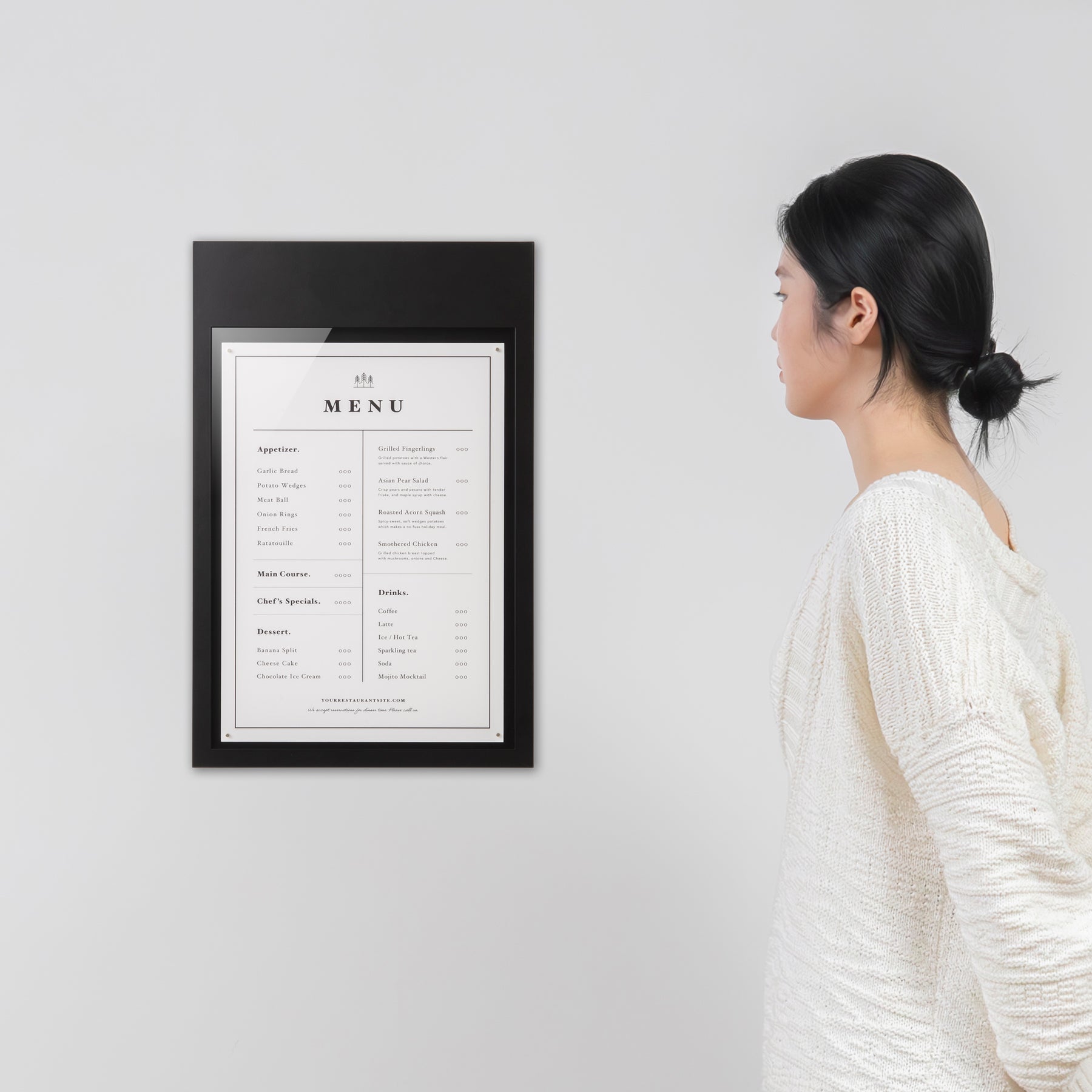 MENU BOX WALLSIGN