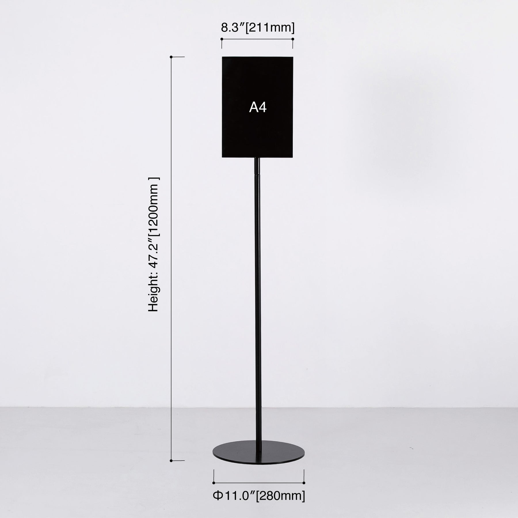 Acrylic Information Display Stand – A4
