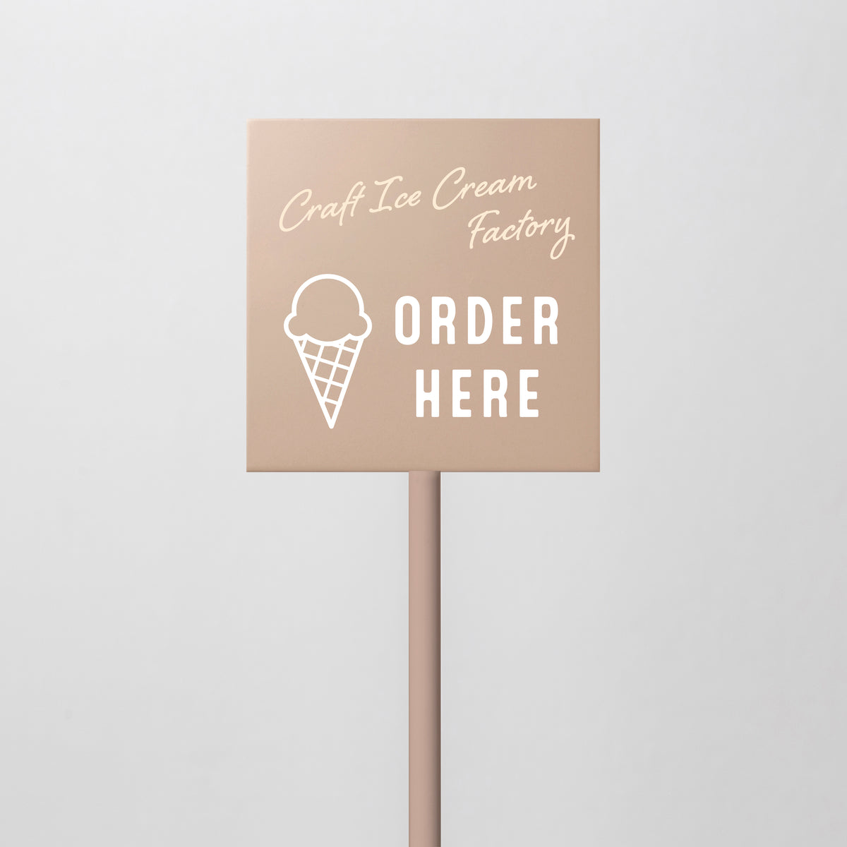 Pole Sign - ASH PINK