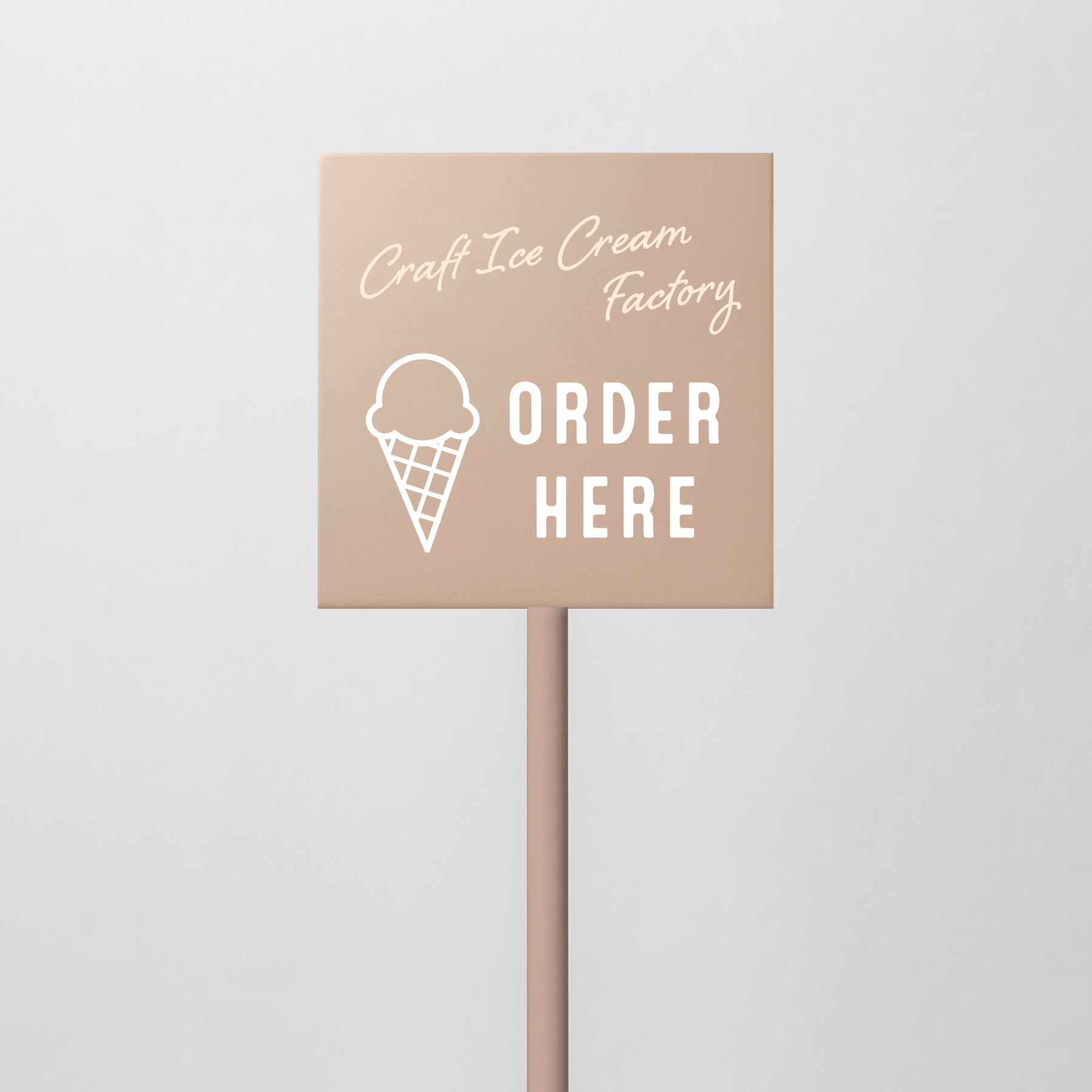 Pole Sign - ASH PINK