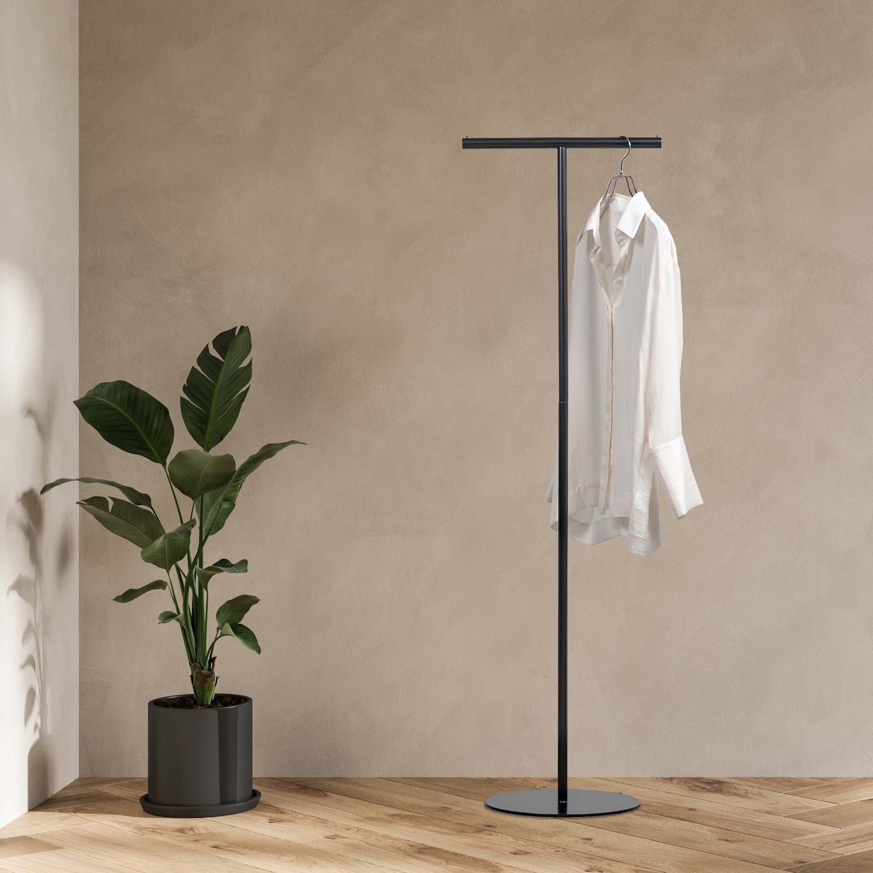 STEEL T-shaped CLOTHING RACK