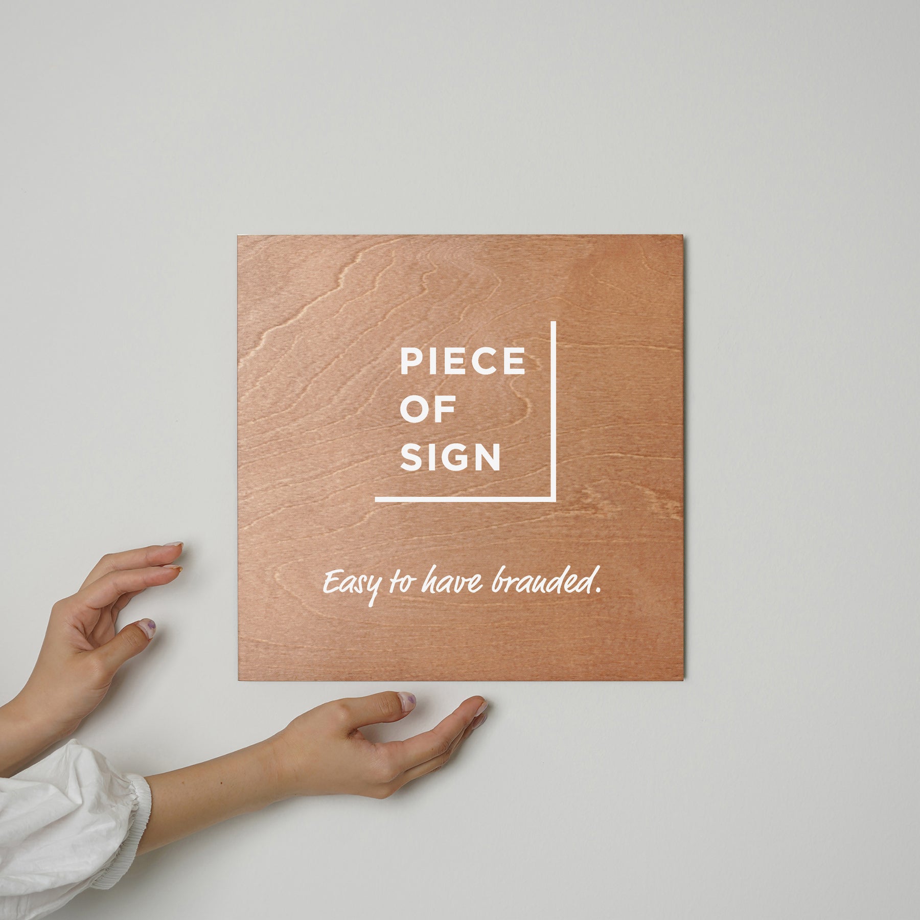 FLAT PLATE WALL SIGN