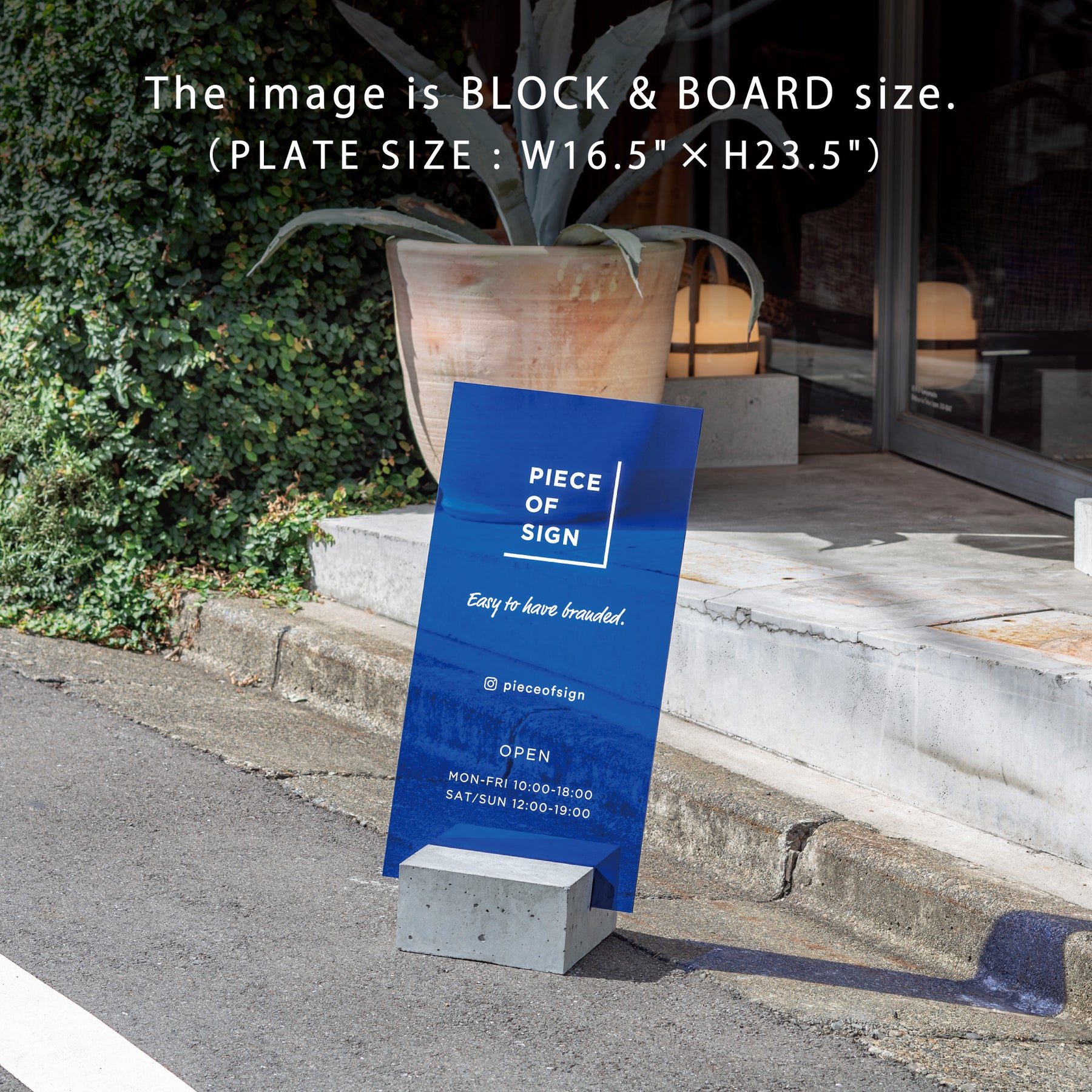 MINIMAL BASE L-SIZE Standing Sign - Color Acrylic