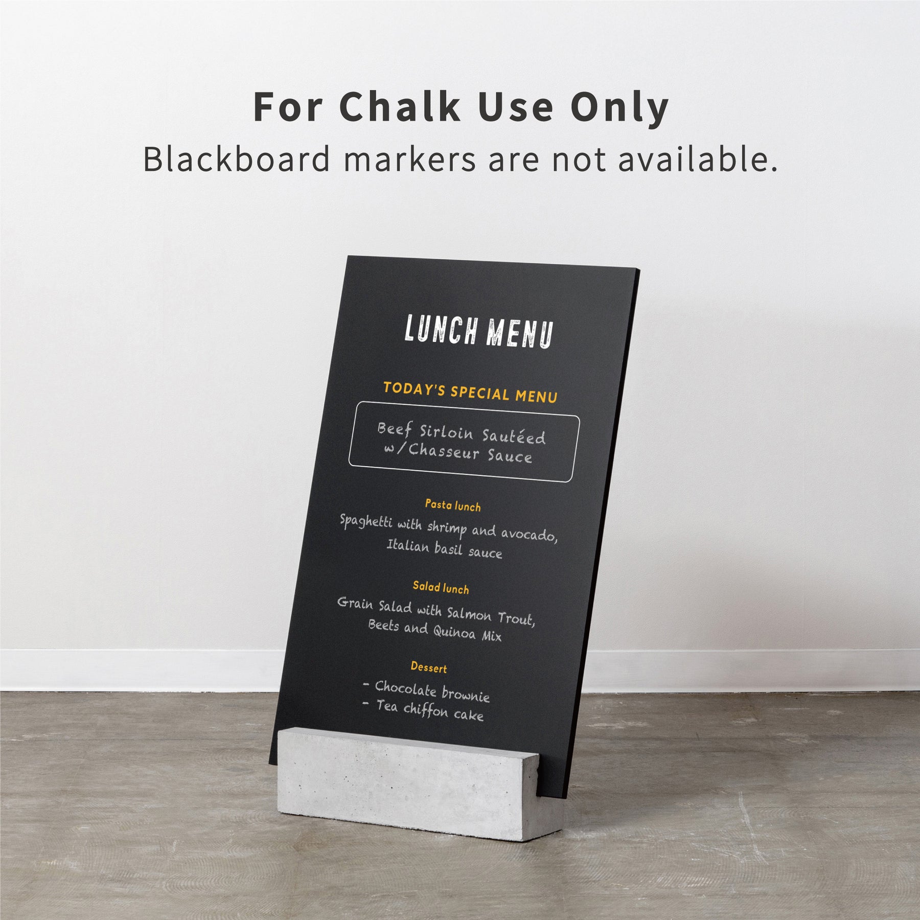 Block & Board Standing Sign - Large